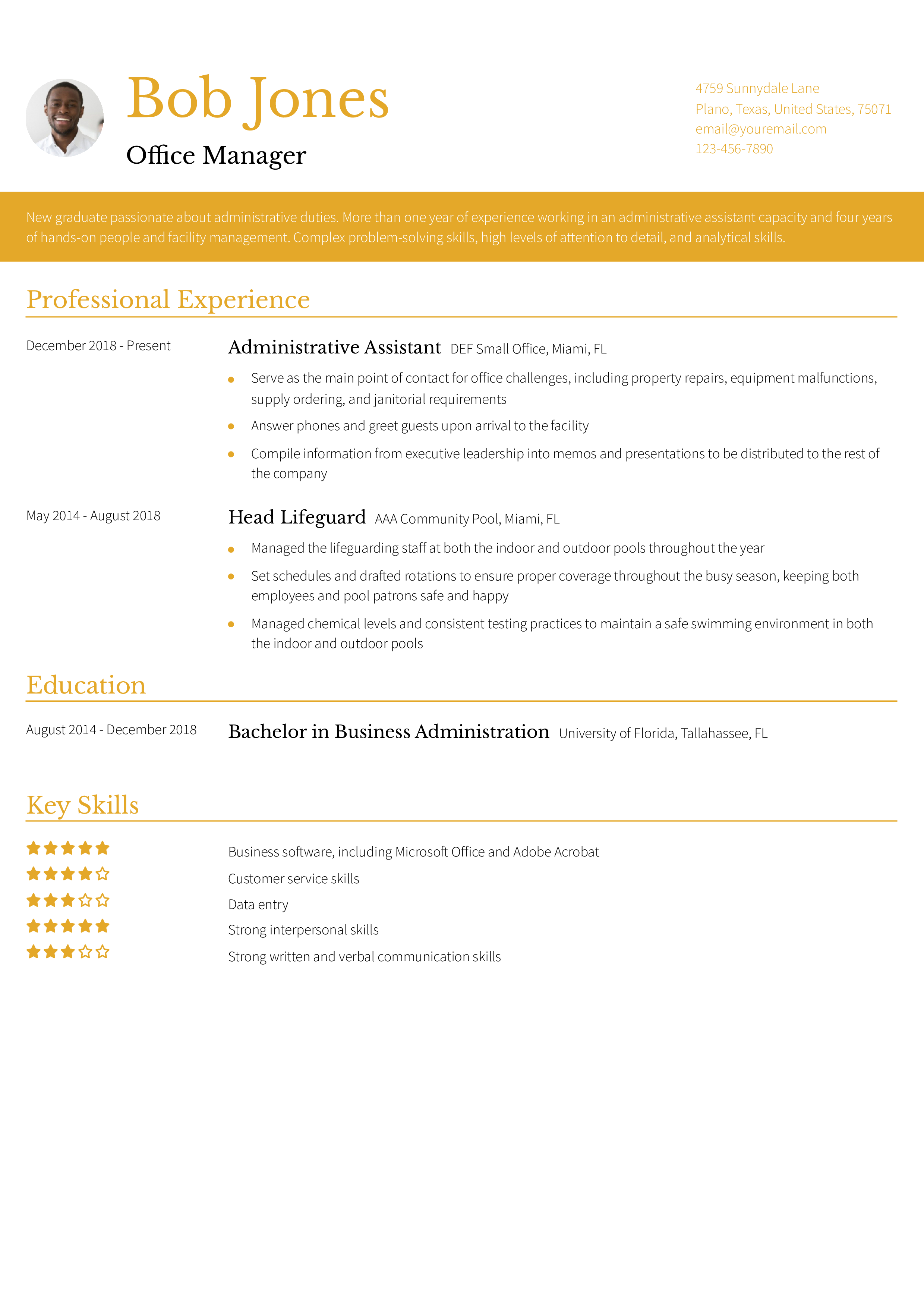 Office Manager Resume Examples and Templates for 2024 - ResumeBuilder.com