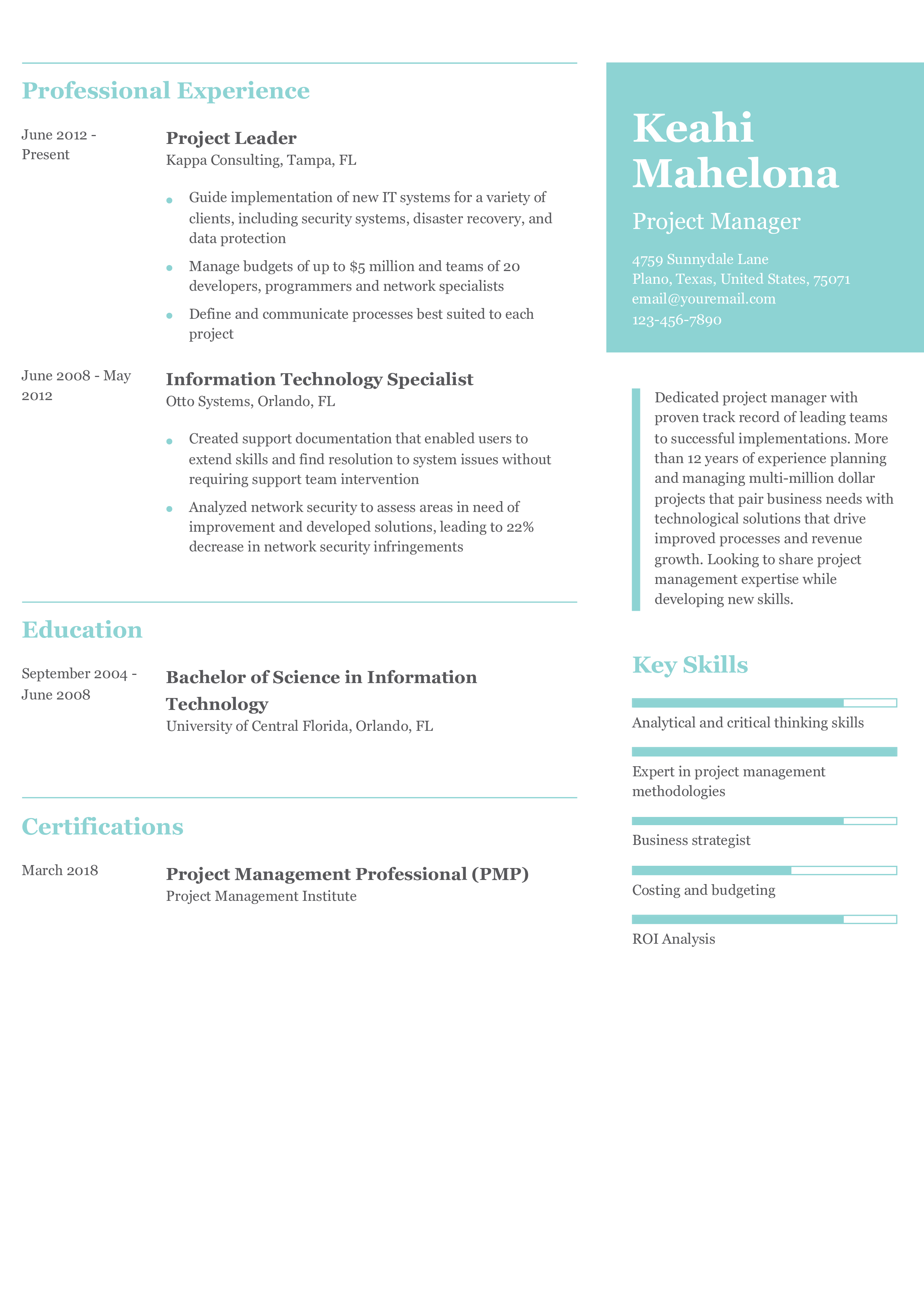 12 MBA Resume Examples and Templates for 2024 - ResumeBuilder.com