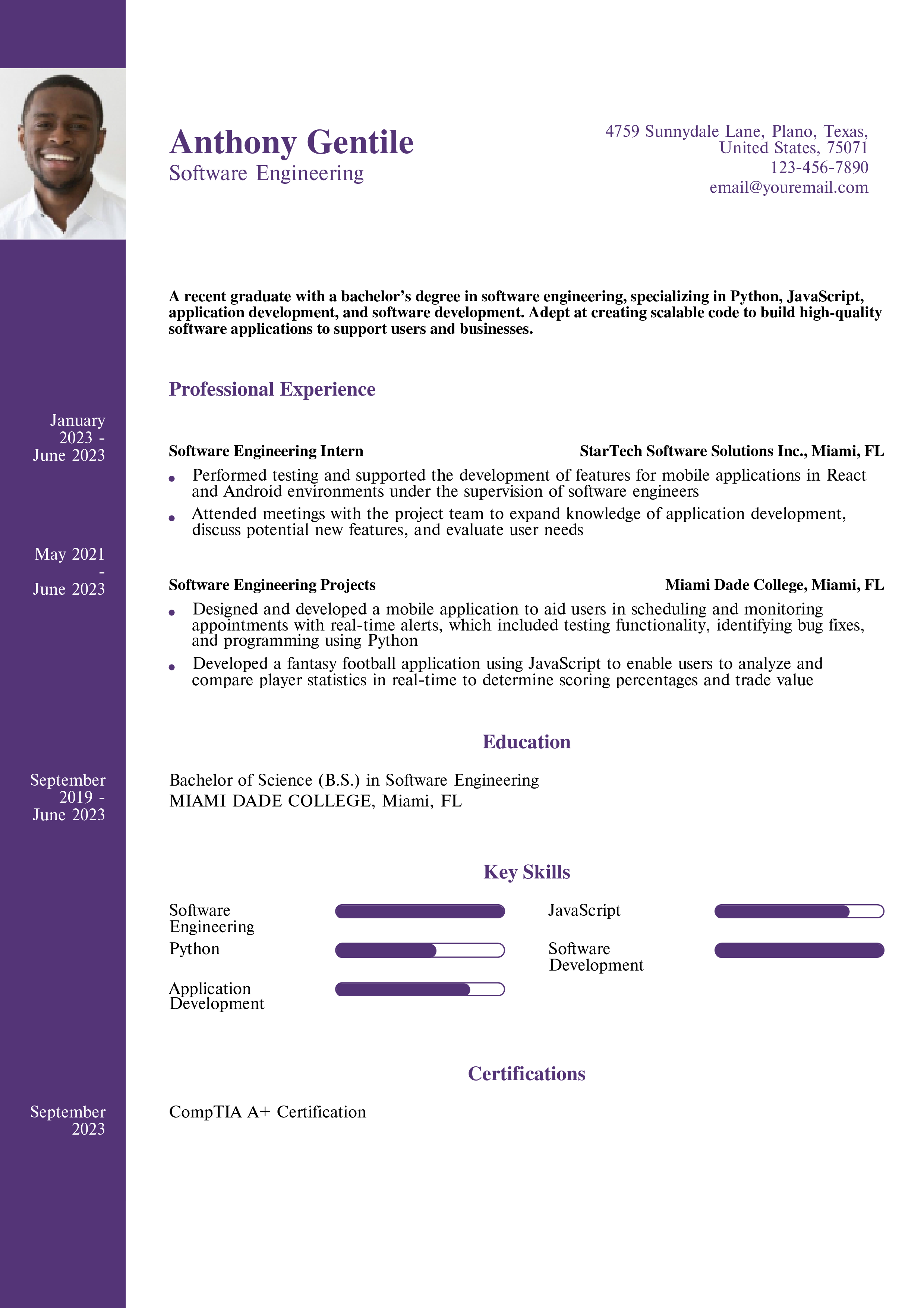 Student Resume Examples and Templates for 2024 - ResumeBuilder.com