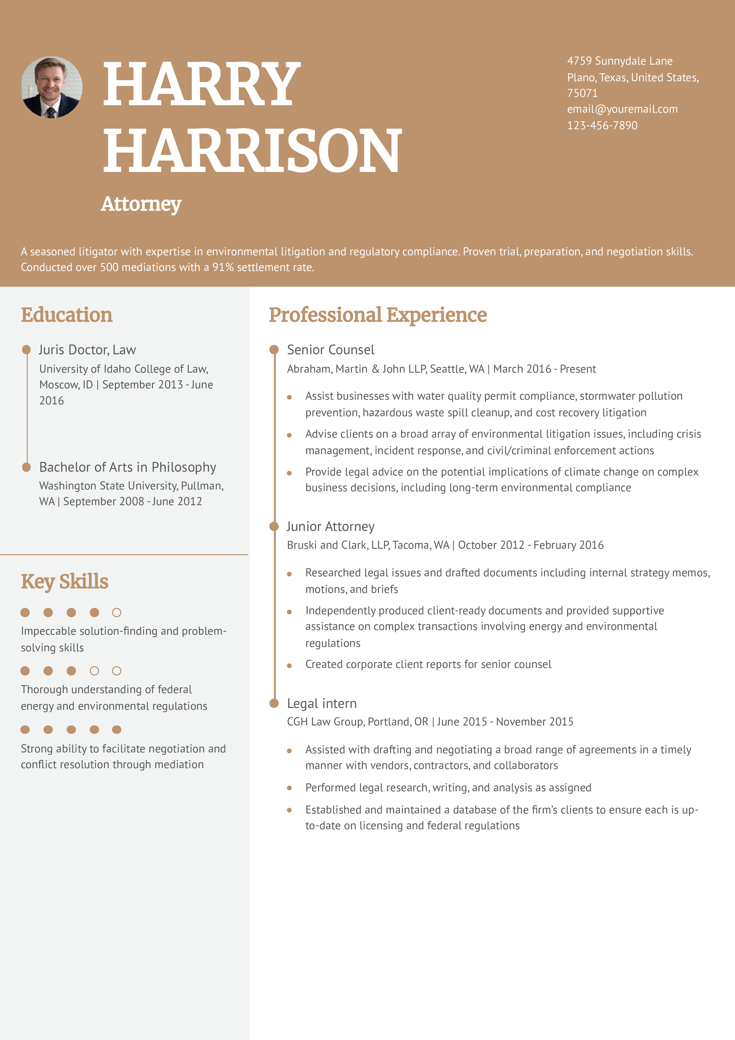 7 Attorney Resume Examples and Templates for 2024 - ResumeBuilder.com