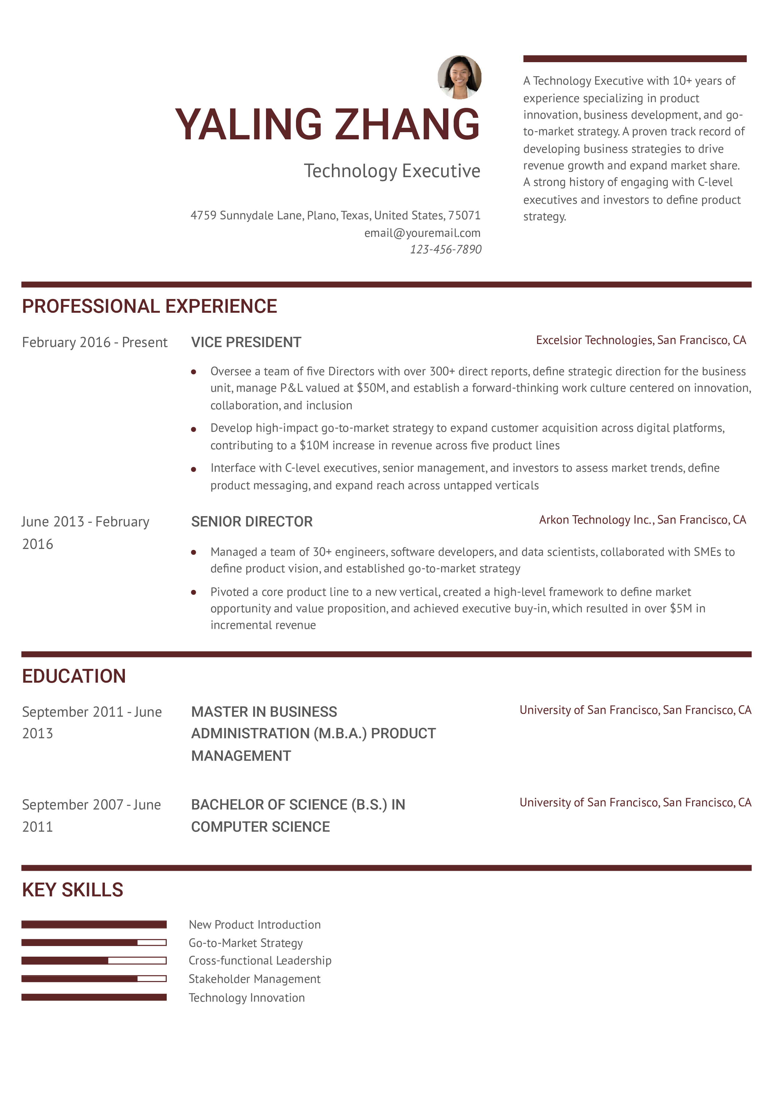 14 Executive Resume Examples and Templates for 2024 - ResumeBuilder.com