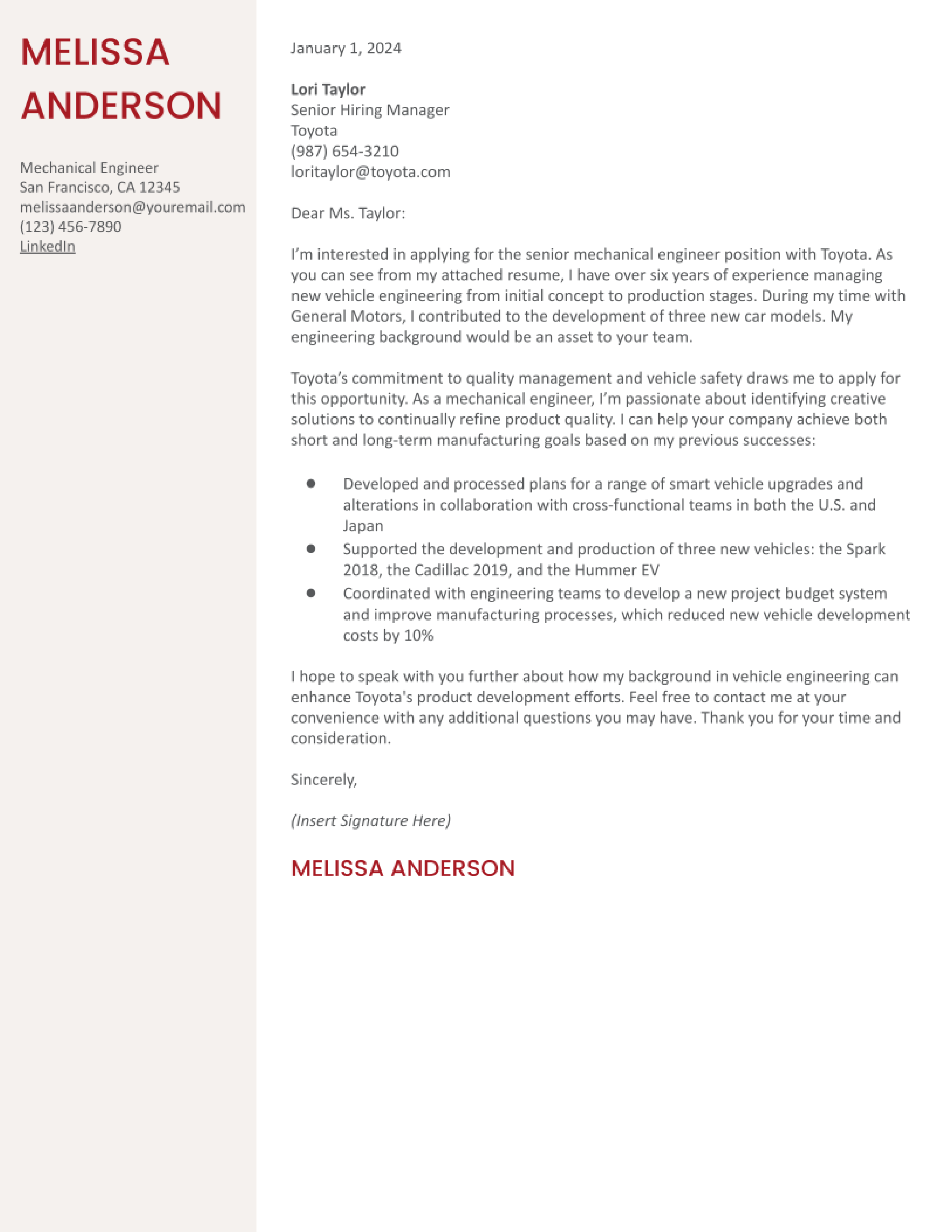 Engineering Cover Letter Examples and Templates for 2024 ...