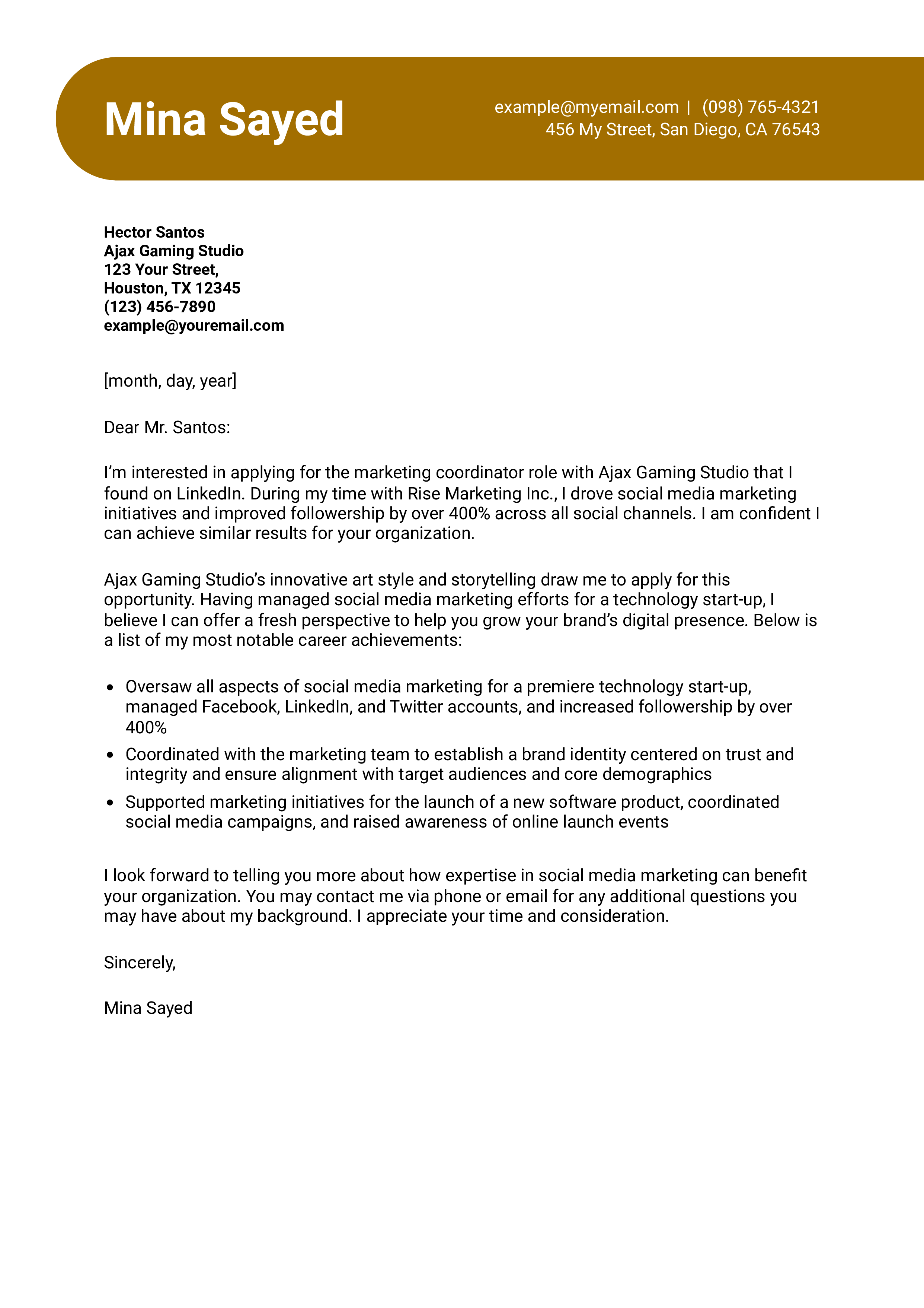 Marketing Cover Letter Examples and Templates for 2024 - ResumeBuilder.com