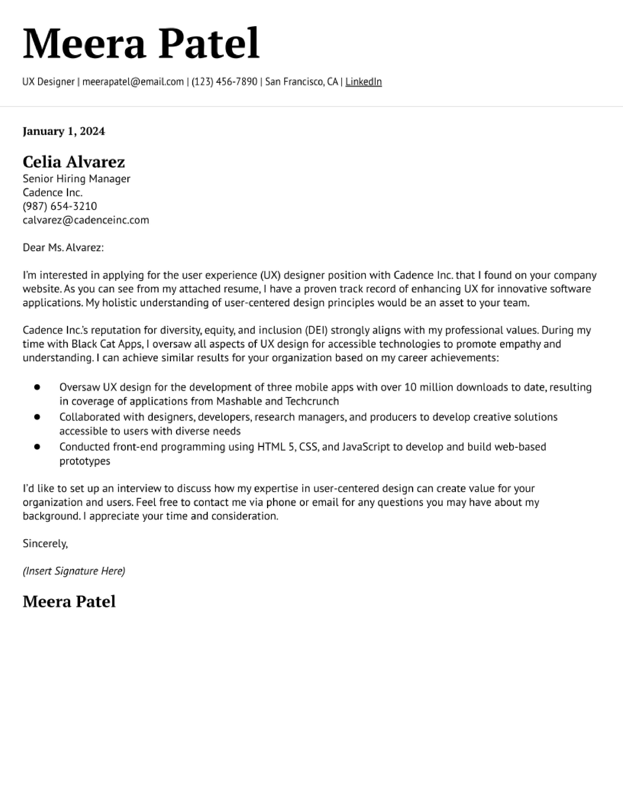 Information Technology Cover Letter Examples and Templates for 2024 ...