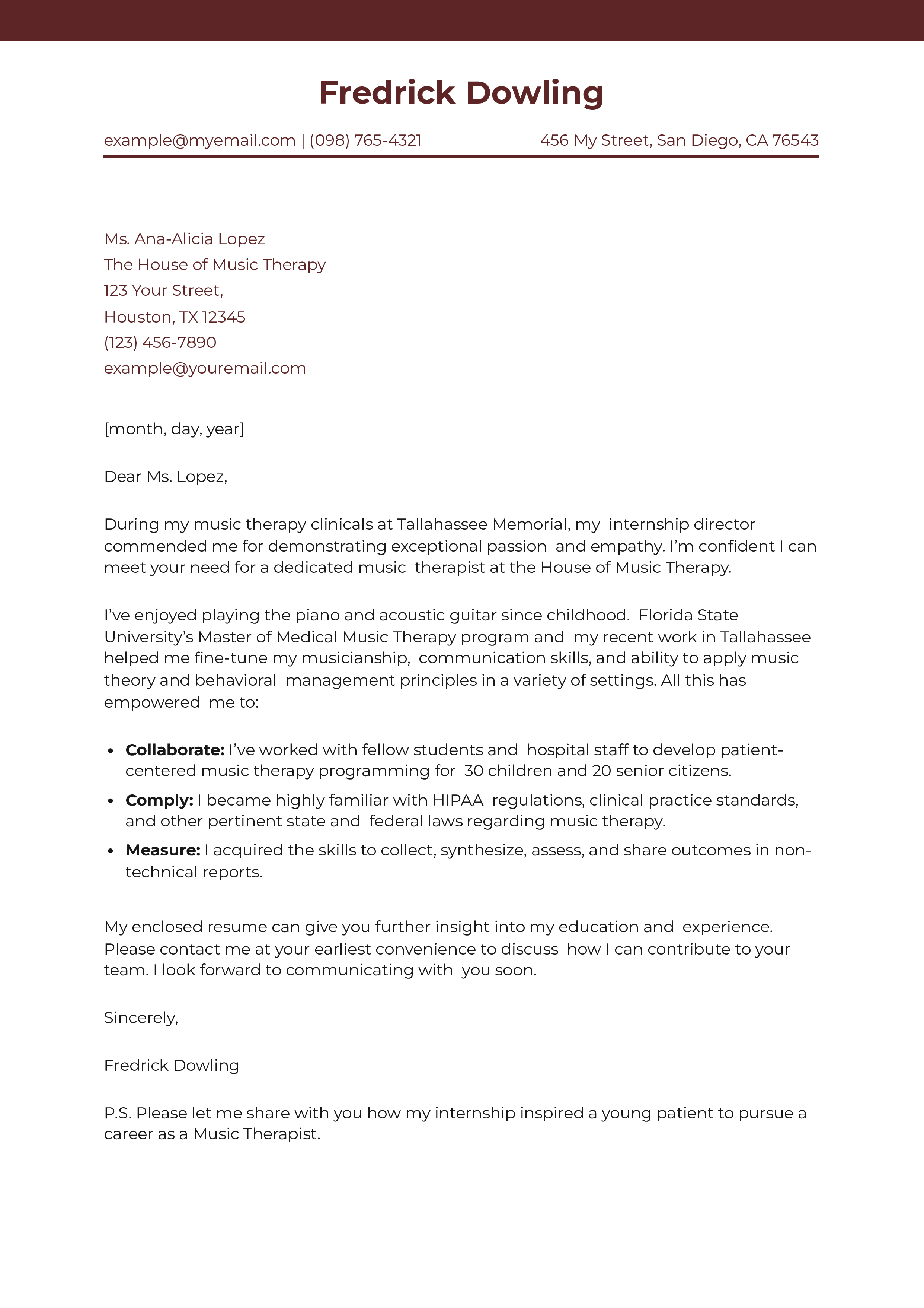 College Cover Letter Examples and Templates for 2024 - ResumeBuilder.com