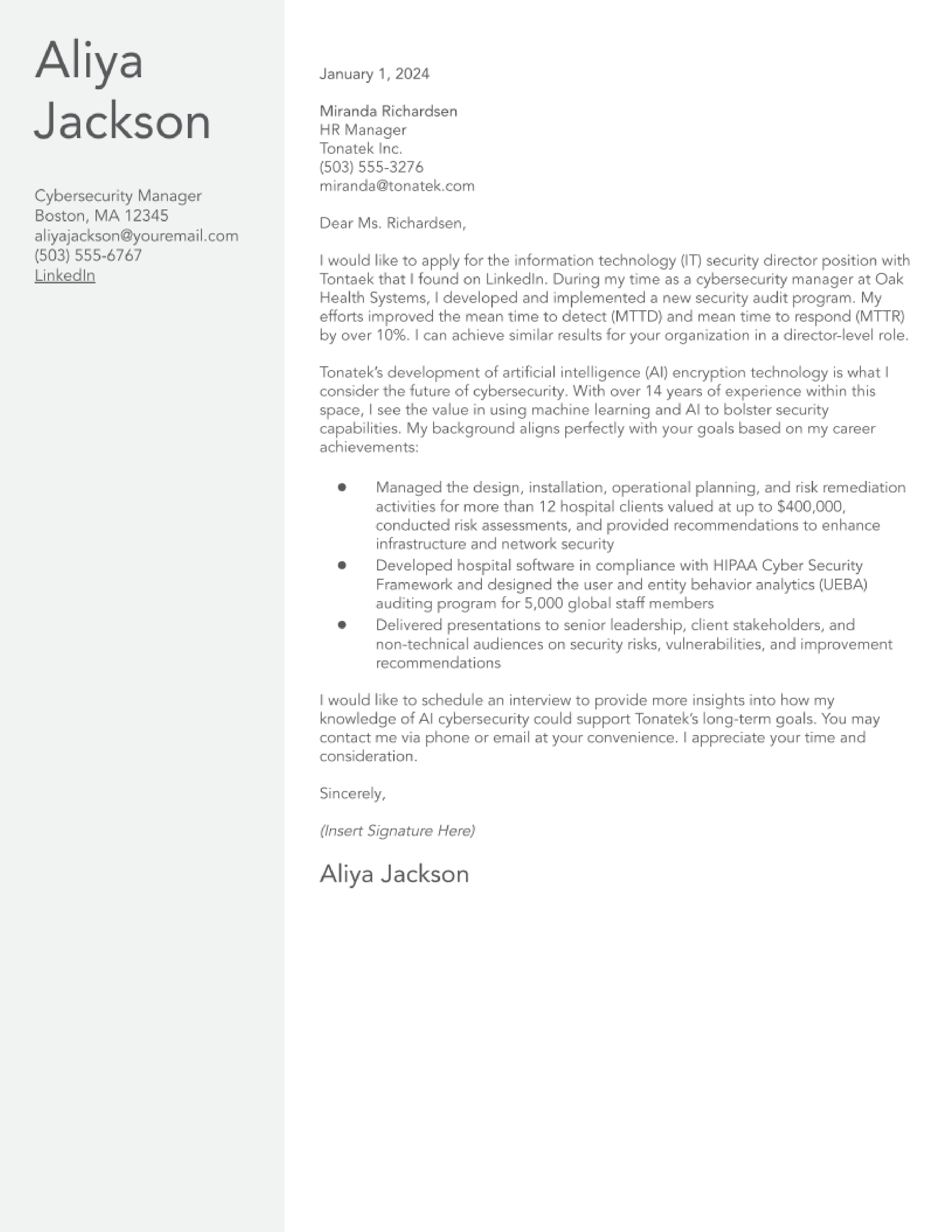 Computer Science Cover Letter Examples and Templates for 2024 ...