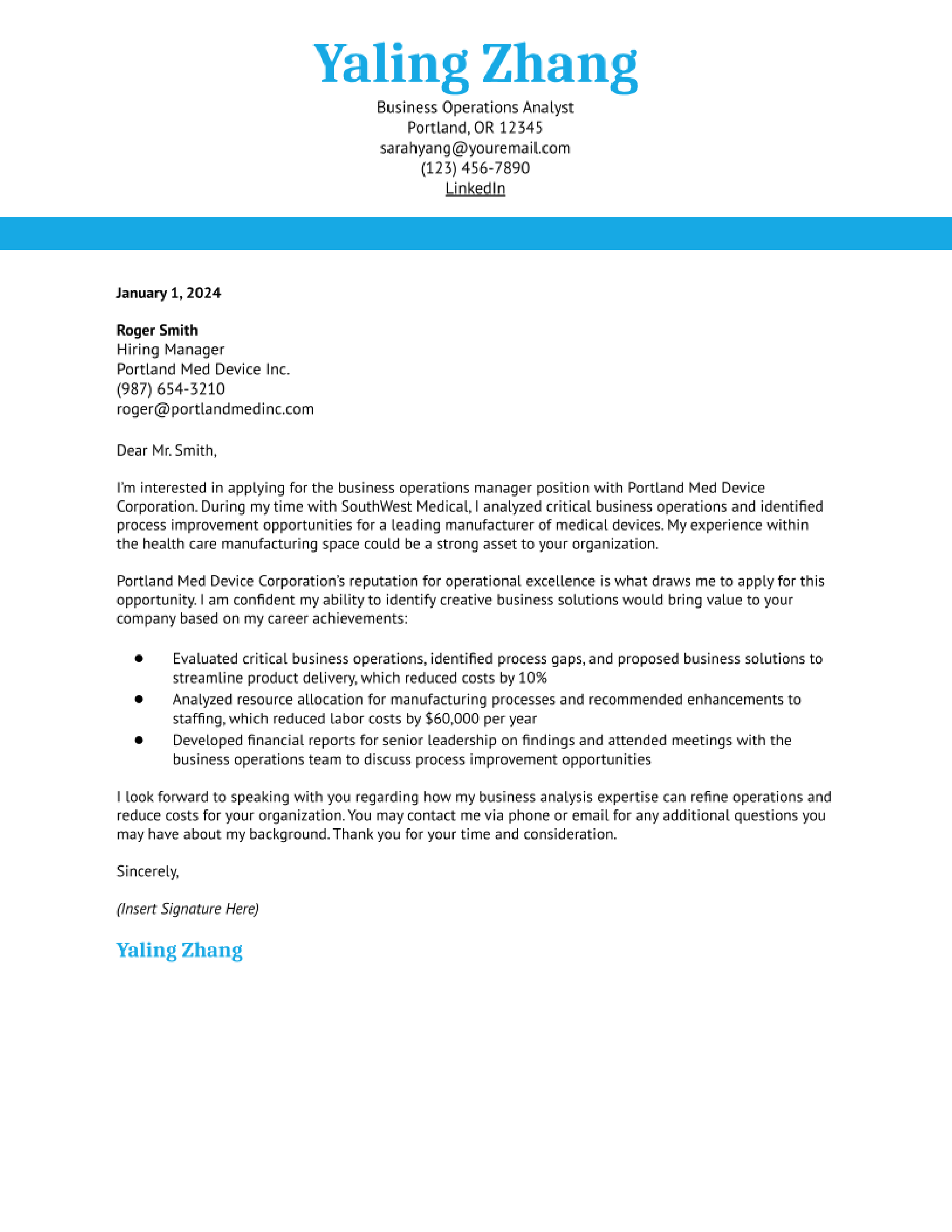 Business Cover Letter Examples and Templates for 2024 - ResumeBuilder.com