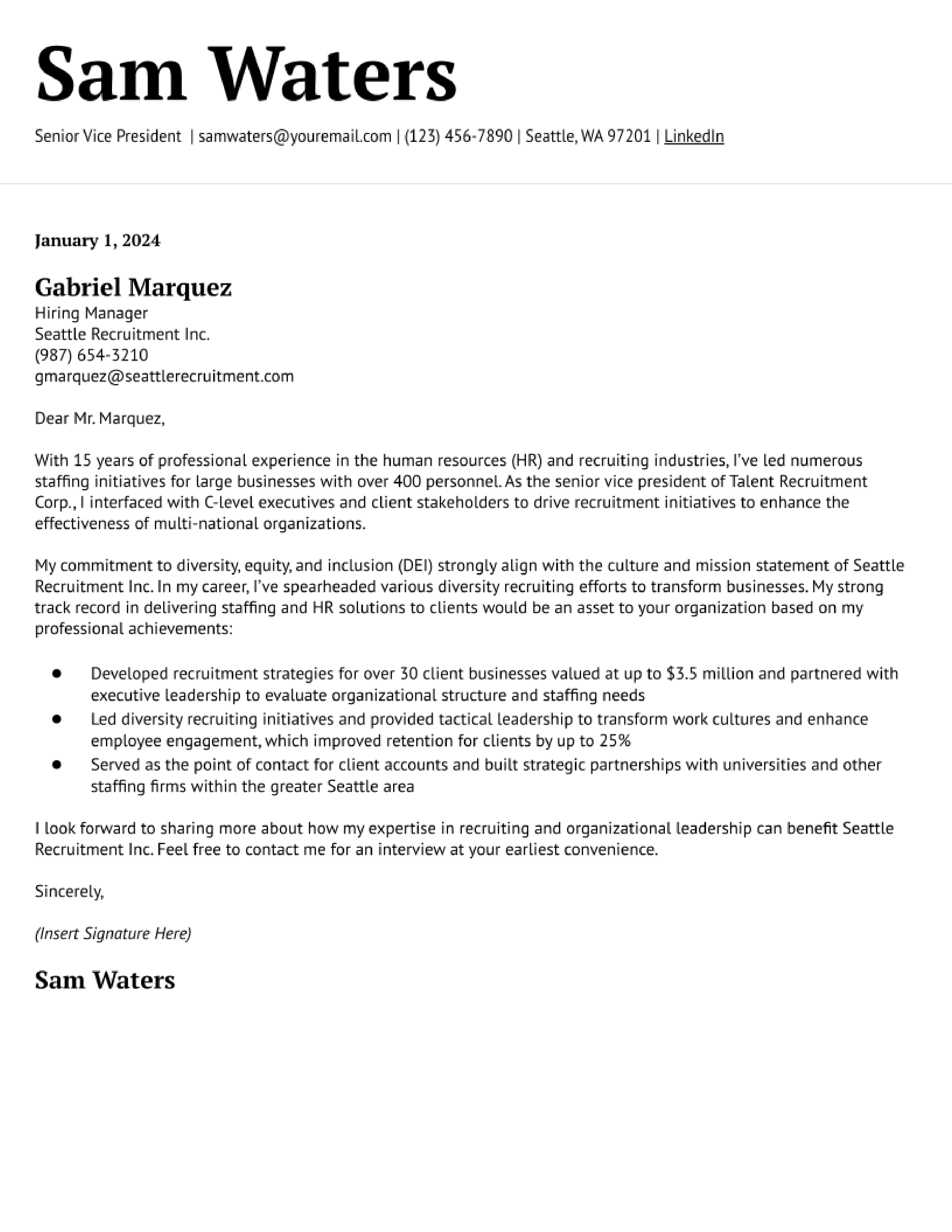 Executive Cover Letter Examples and Templates for 2024 - ResumeBuilder.com