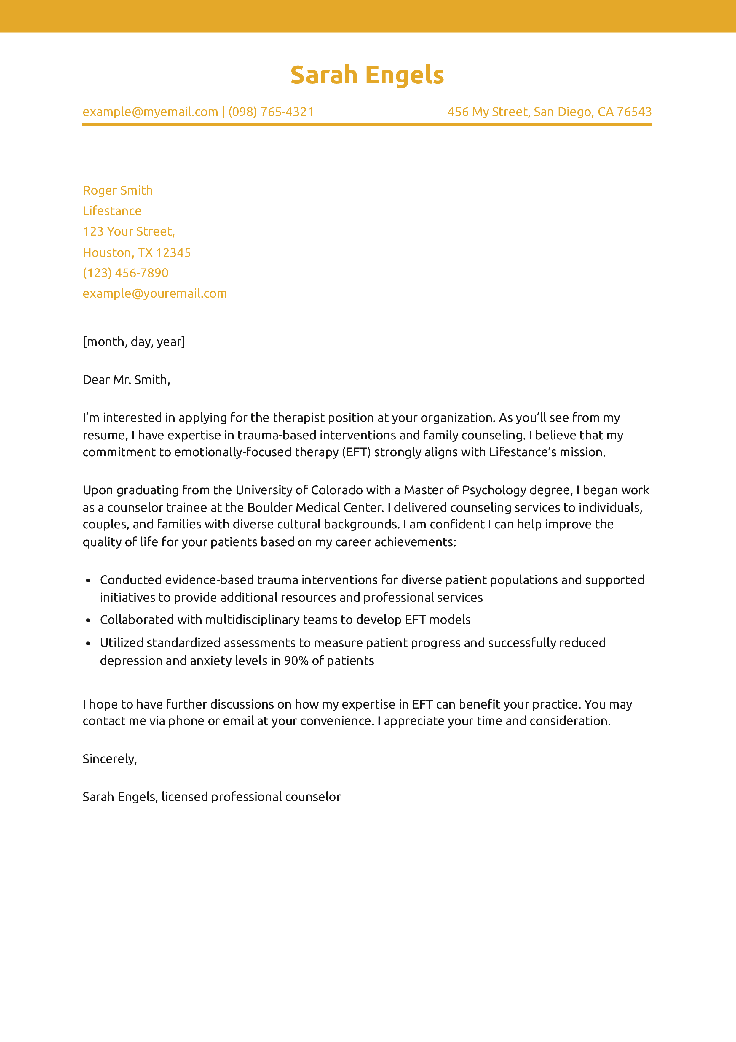 Health Care Cover Letter Examples and Templates for 2024 ...