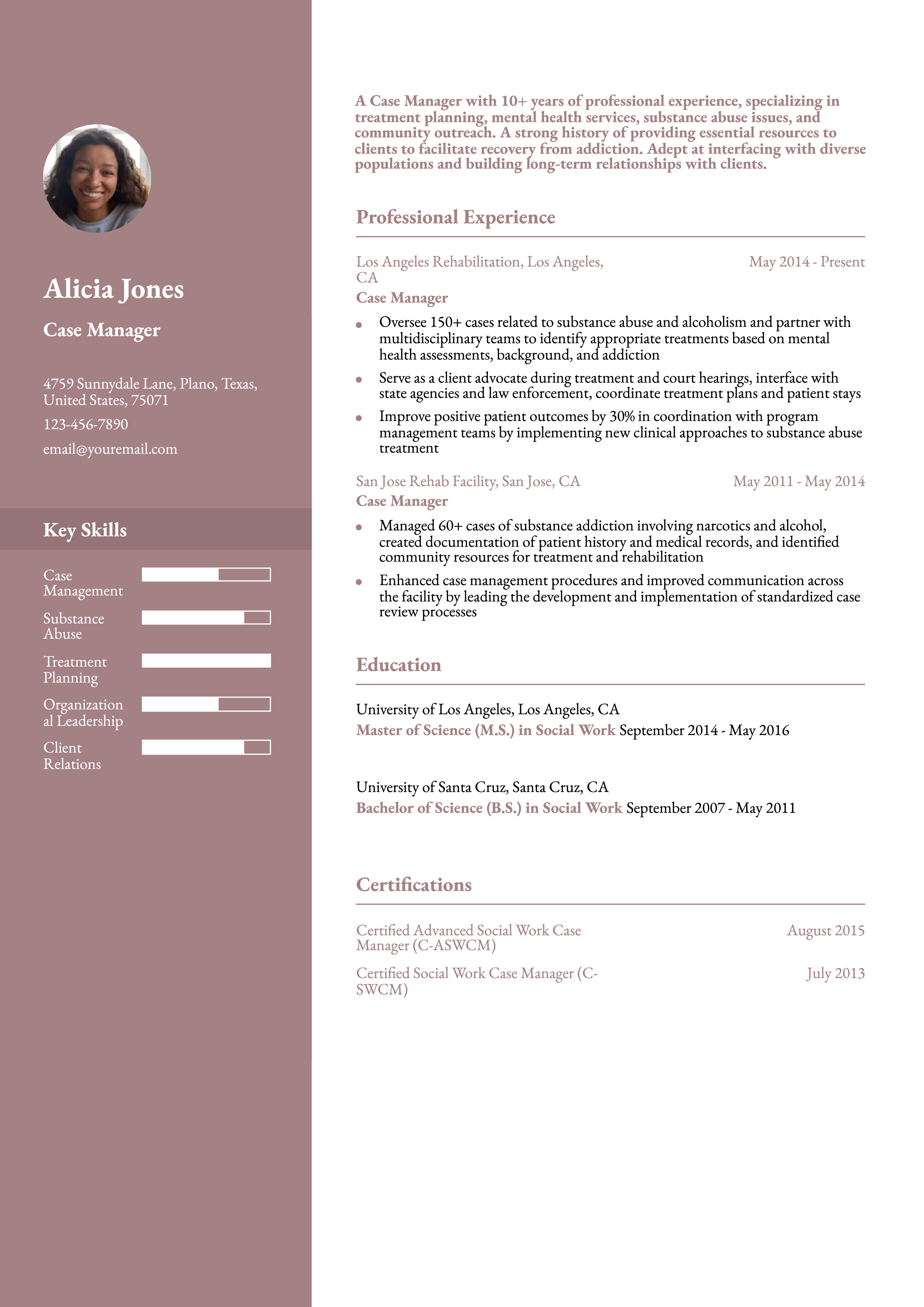 Case Manager Resume Examples and Templates for 2024 - ResumeBuilder.com