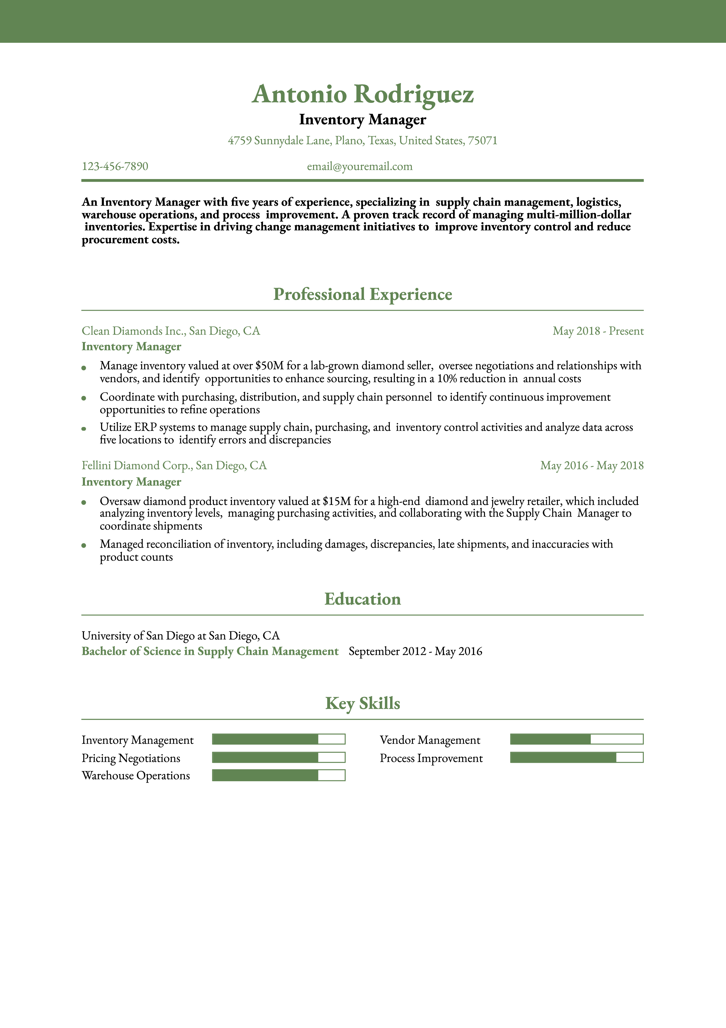 Inventory Manager Resume Examples and Templates for 2024 ...