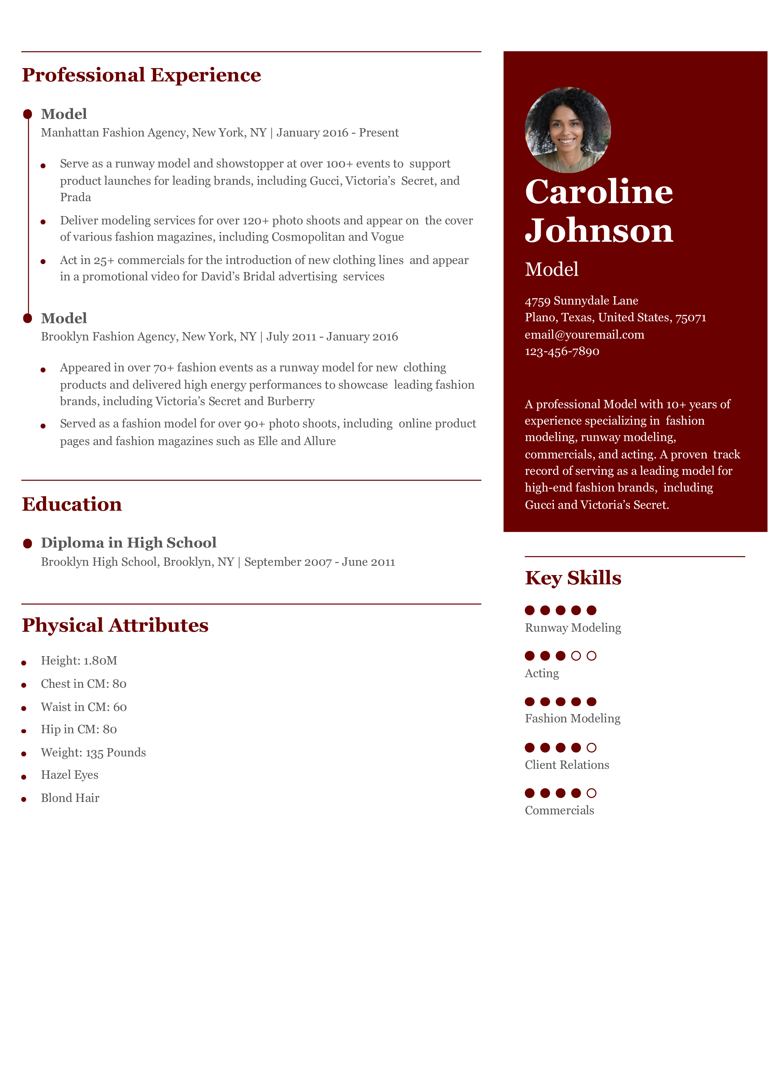 Model Resume Examples and Templates for 2024 - ResumeBuilder.com