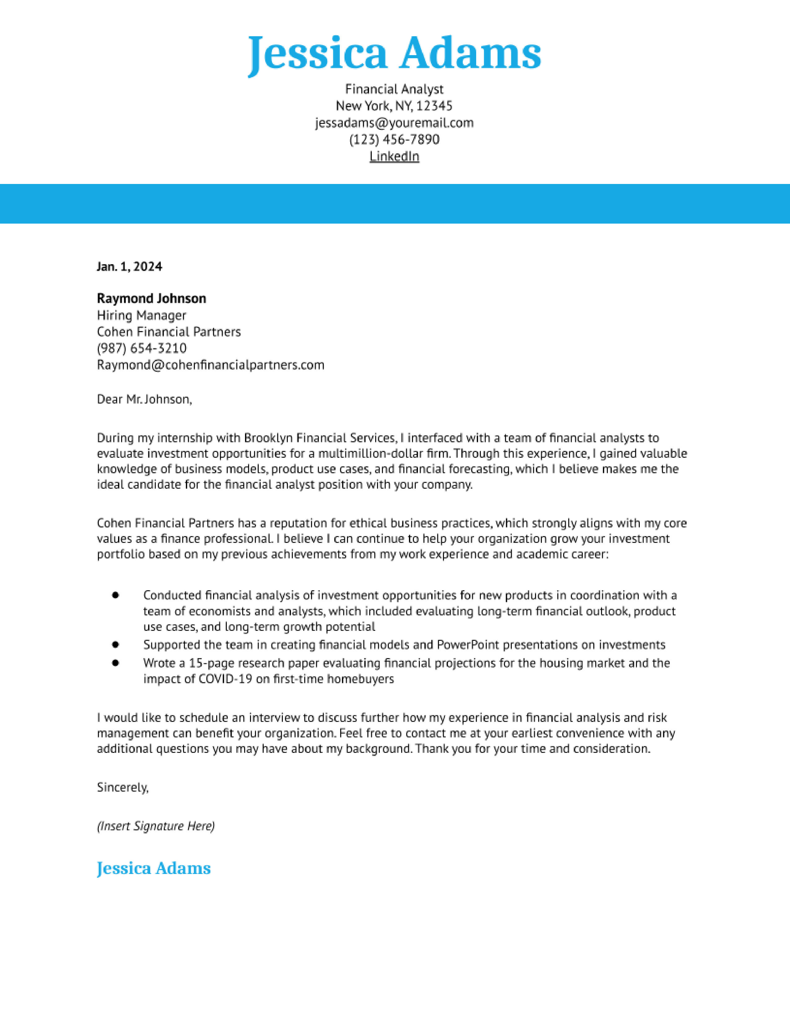 Recent Graduate Cover Letter Examples and Templates for 2024 ...