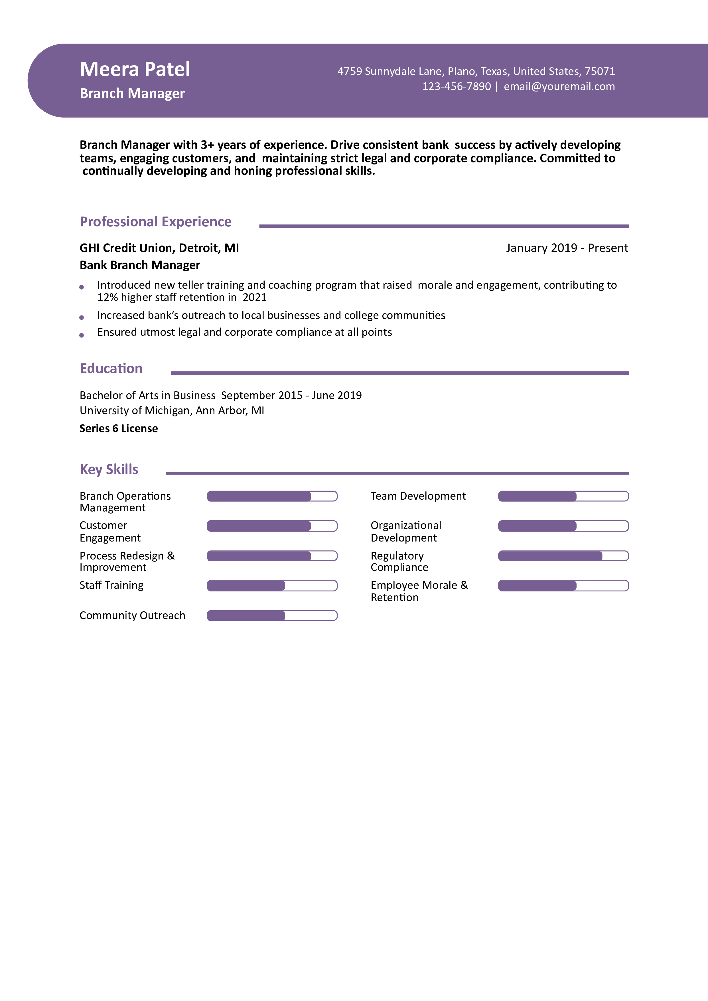 Branch Manager Resume Examples and Templates for 2024 - ResumeBuilder.com
