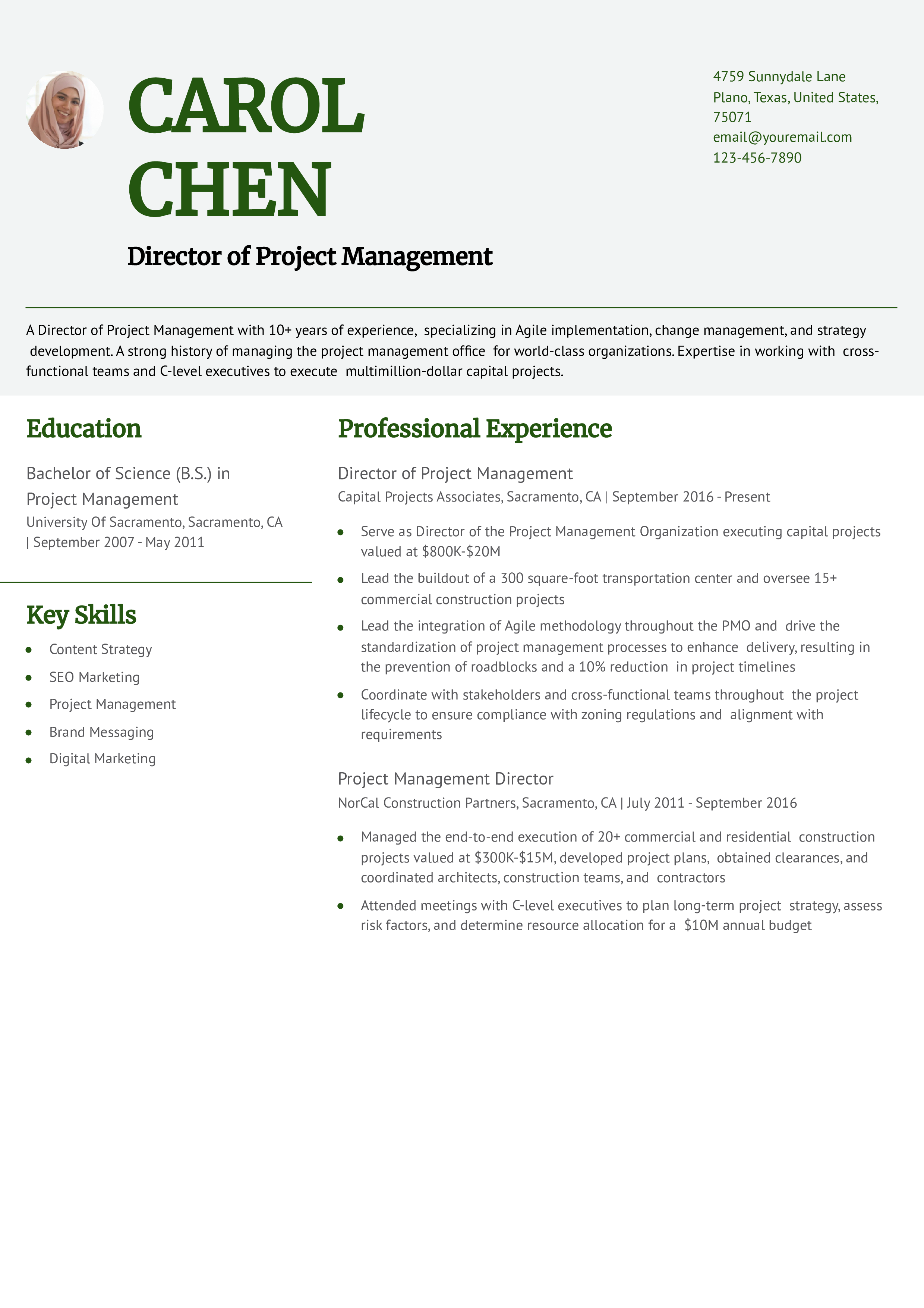 Director Resume Examples and Templates for 2024 - ResumeBuilder.com