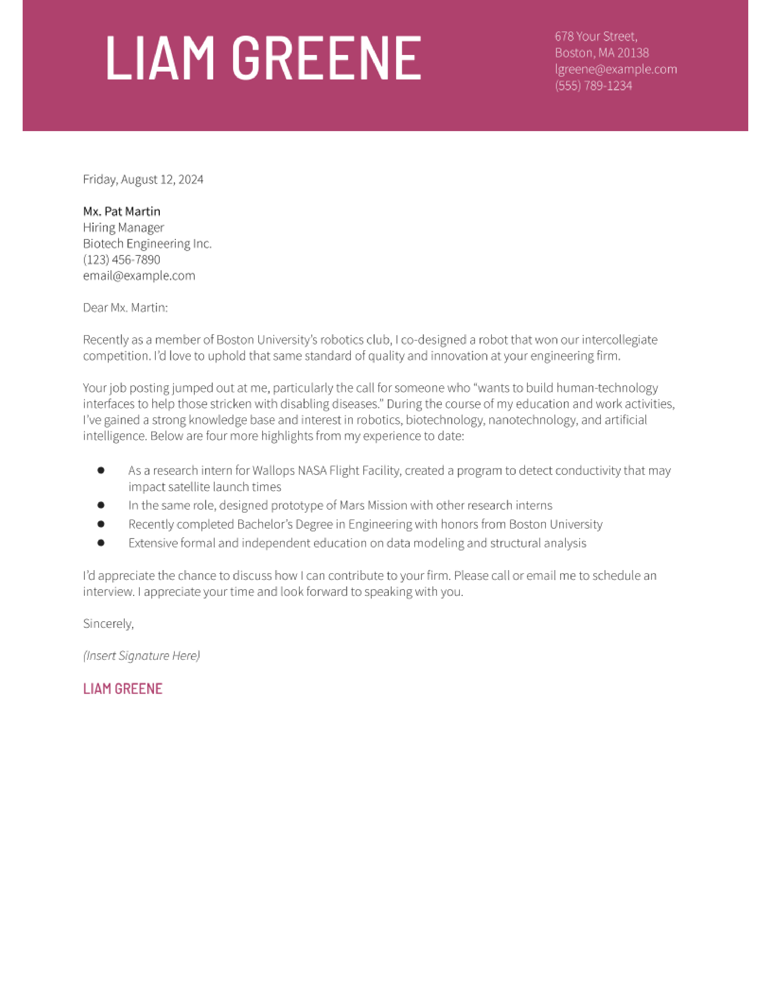 Student Cover Letter Examples and Templates for 2024 - ResumeBuilder.com