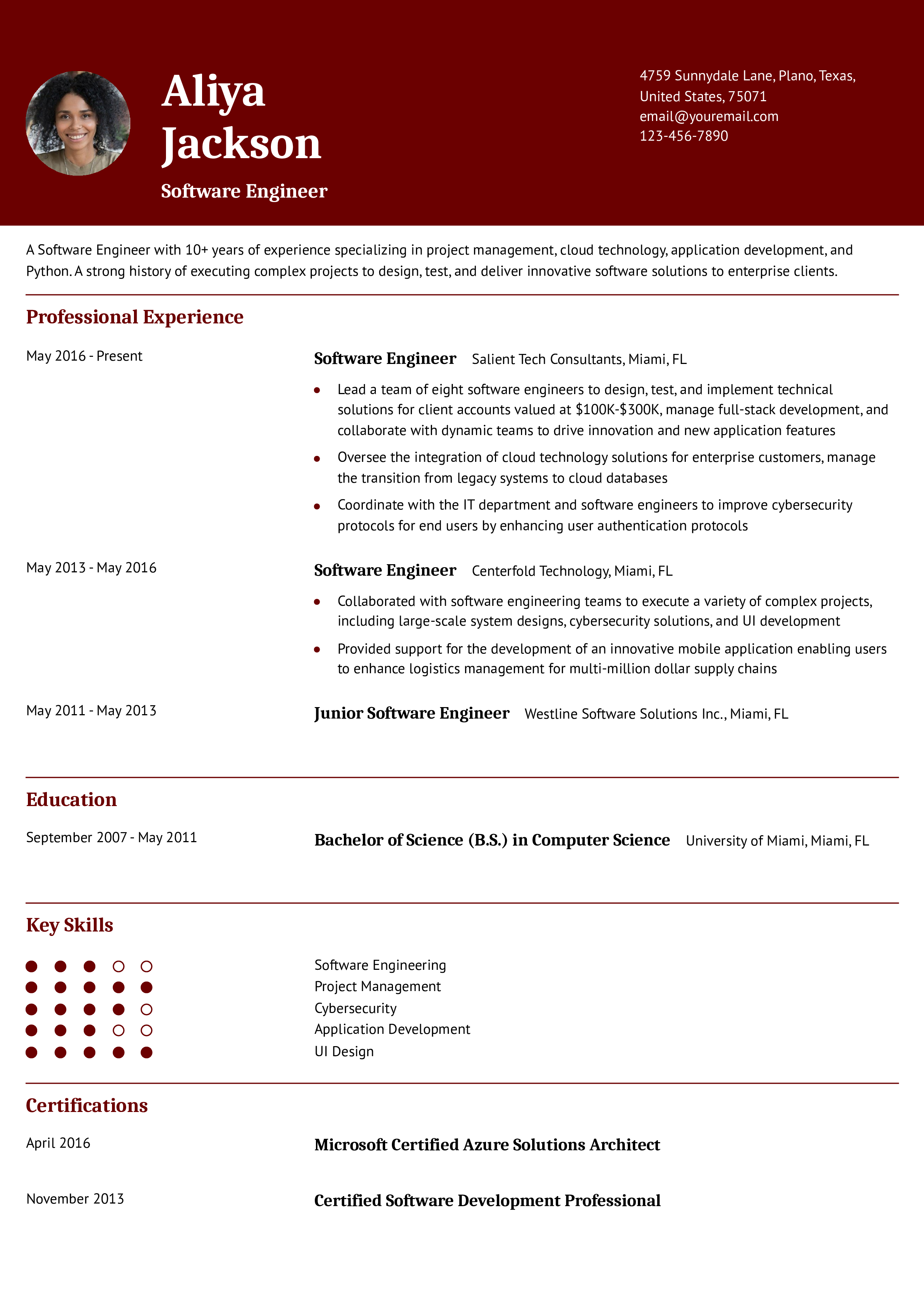 Google Software Engineer Resume Examples and Templates for 2024 ...