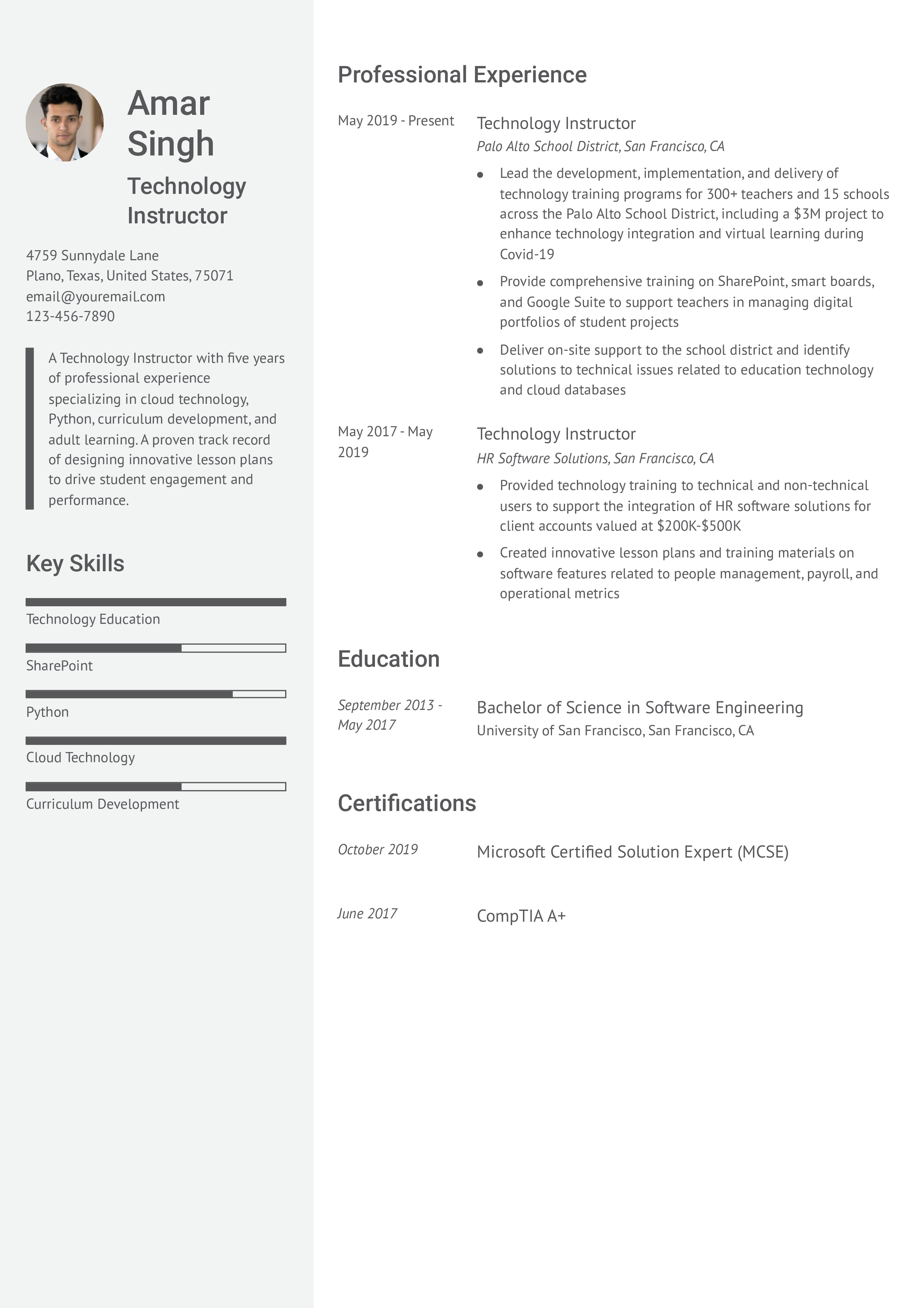 Computers and Technology Resume Examples and Templates for 2024 ...