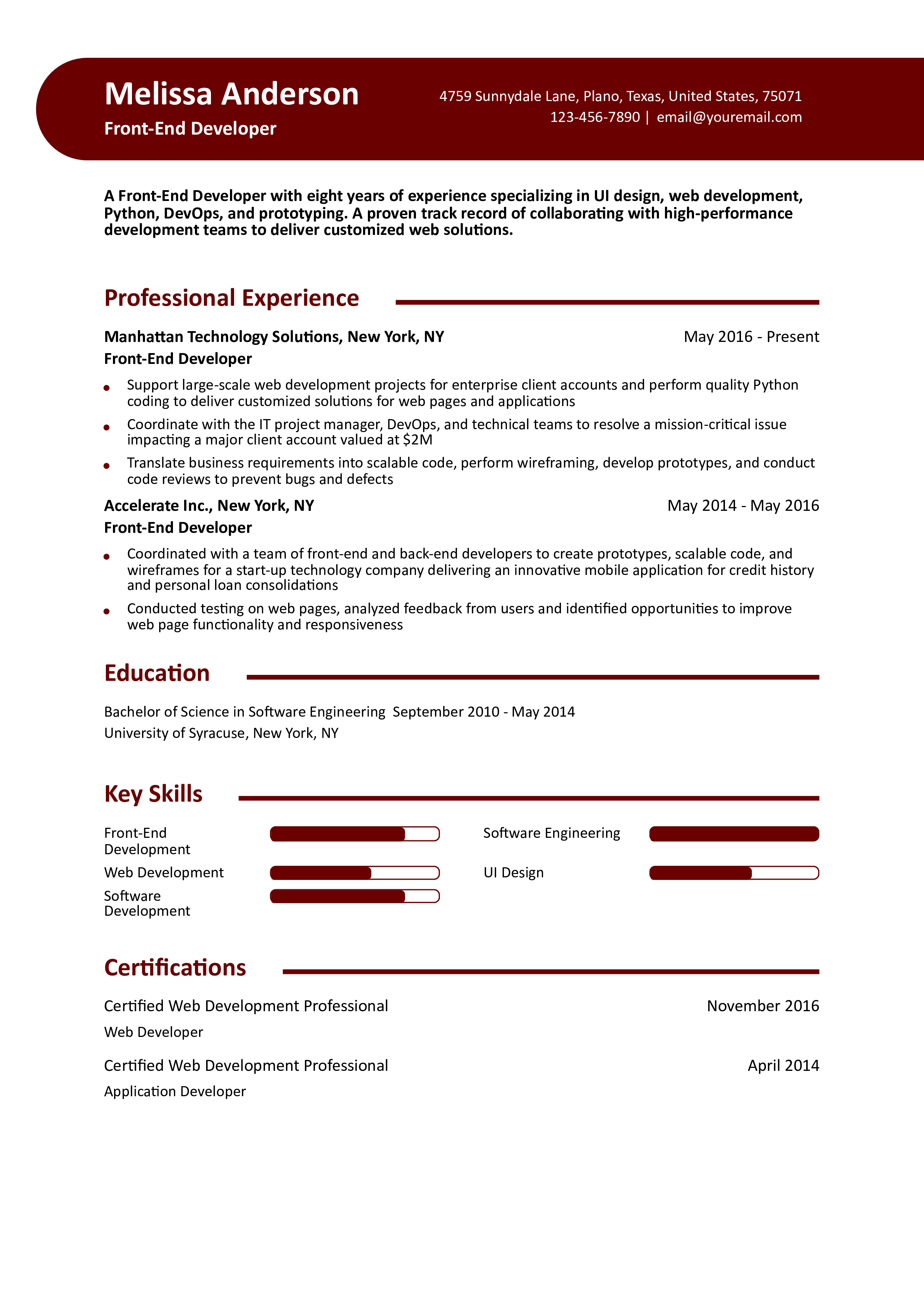 Computers and Technology Resume Examples and Templates for 2024 ...
