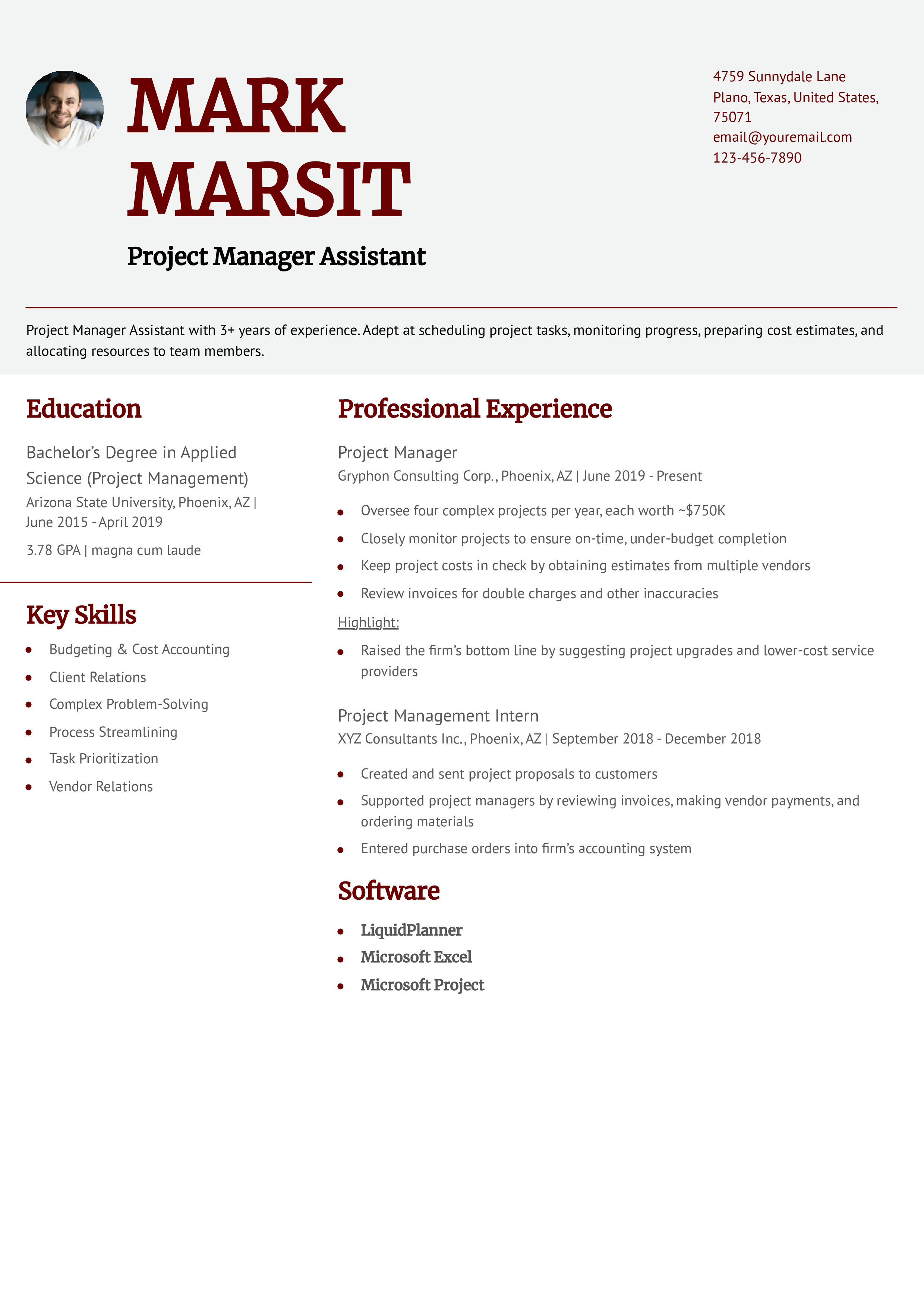 9 Project Manager Resume Examples and Templates for 2024 ...