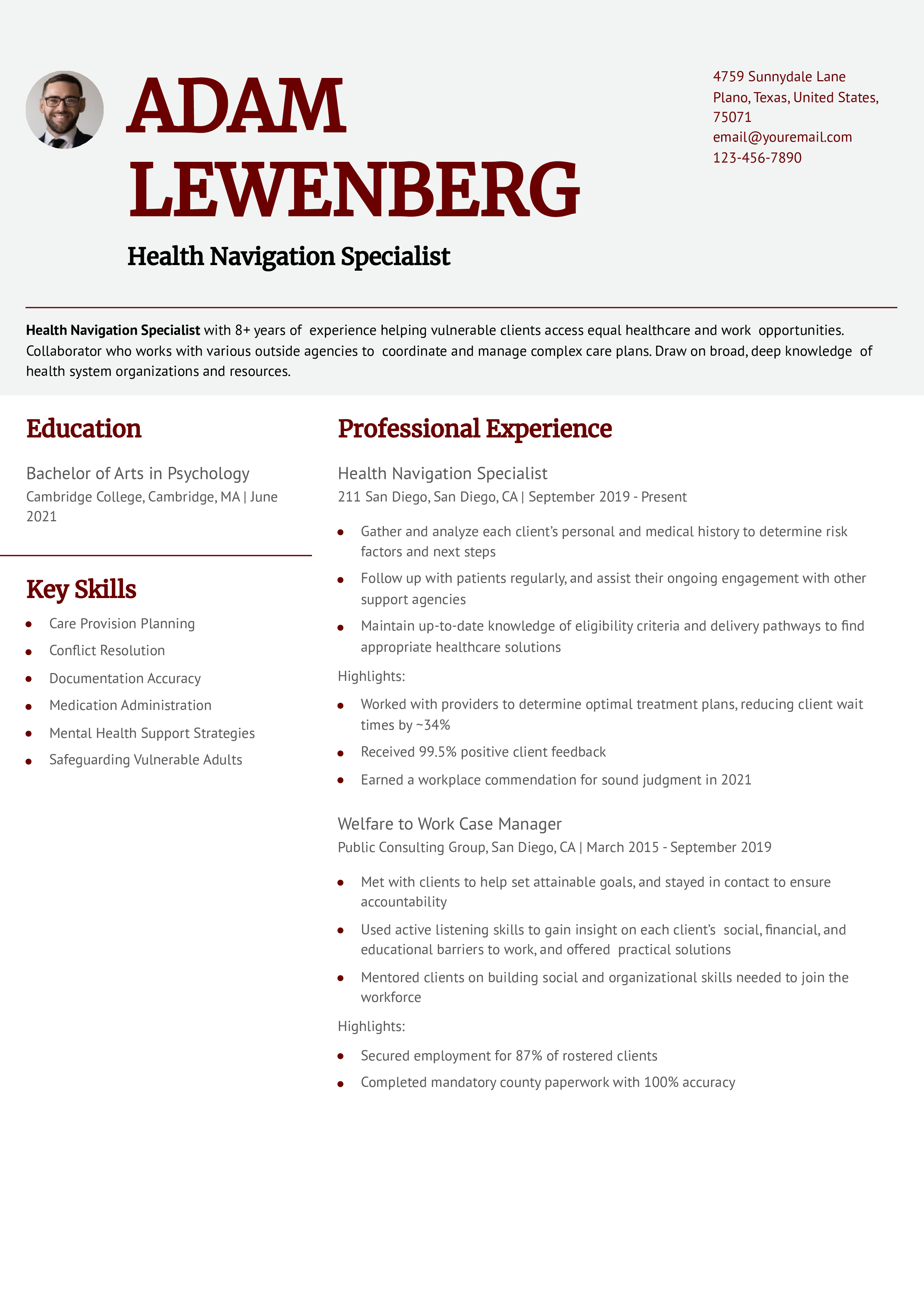 Human Service Worker Resume Examples and Templates for 2024 ...