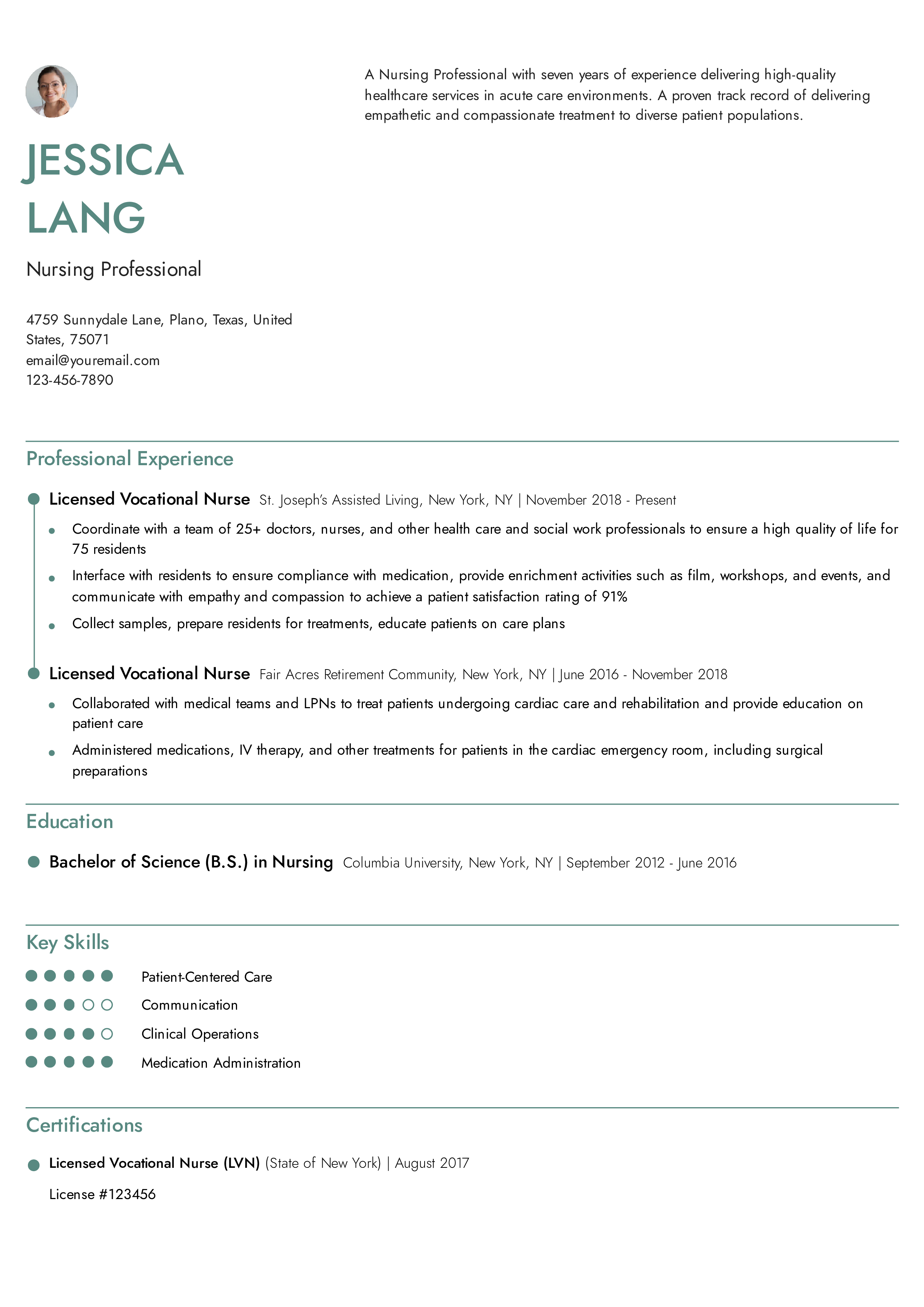 Functional Resume Examples and Templates for 2024 - ResumeBuilder.com