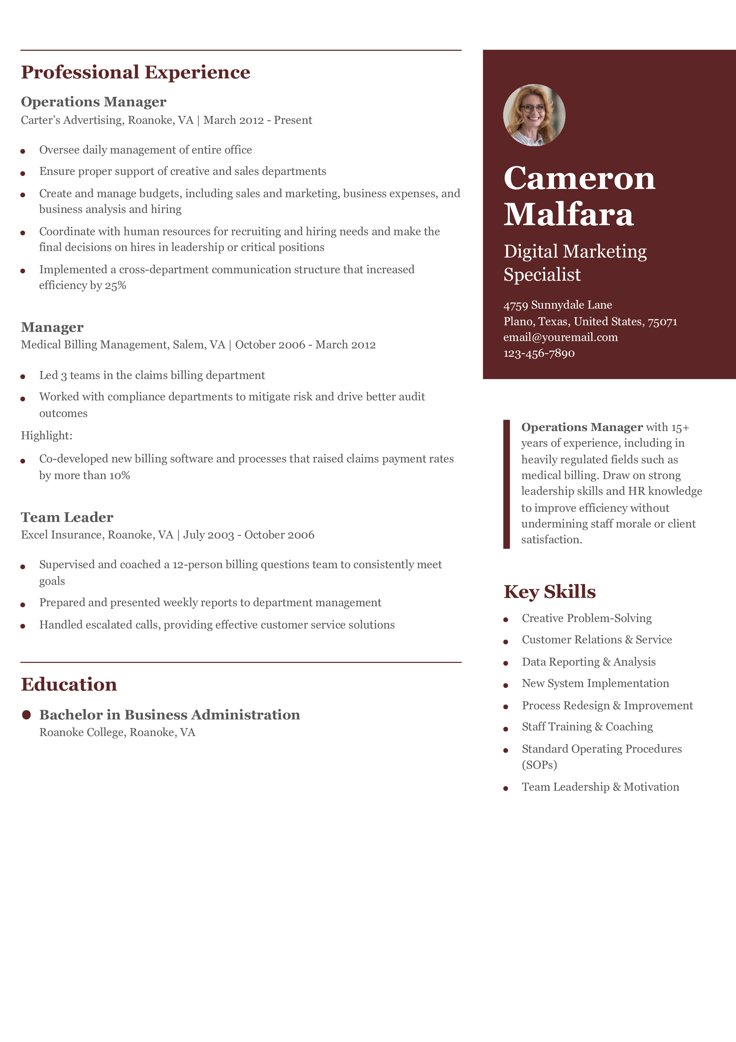 Digital Marketing Resume Examples and Templates for 2024 ...