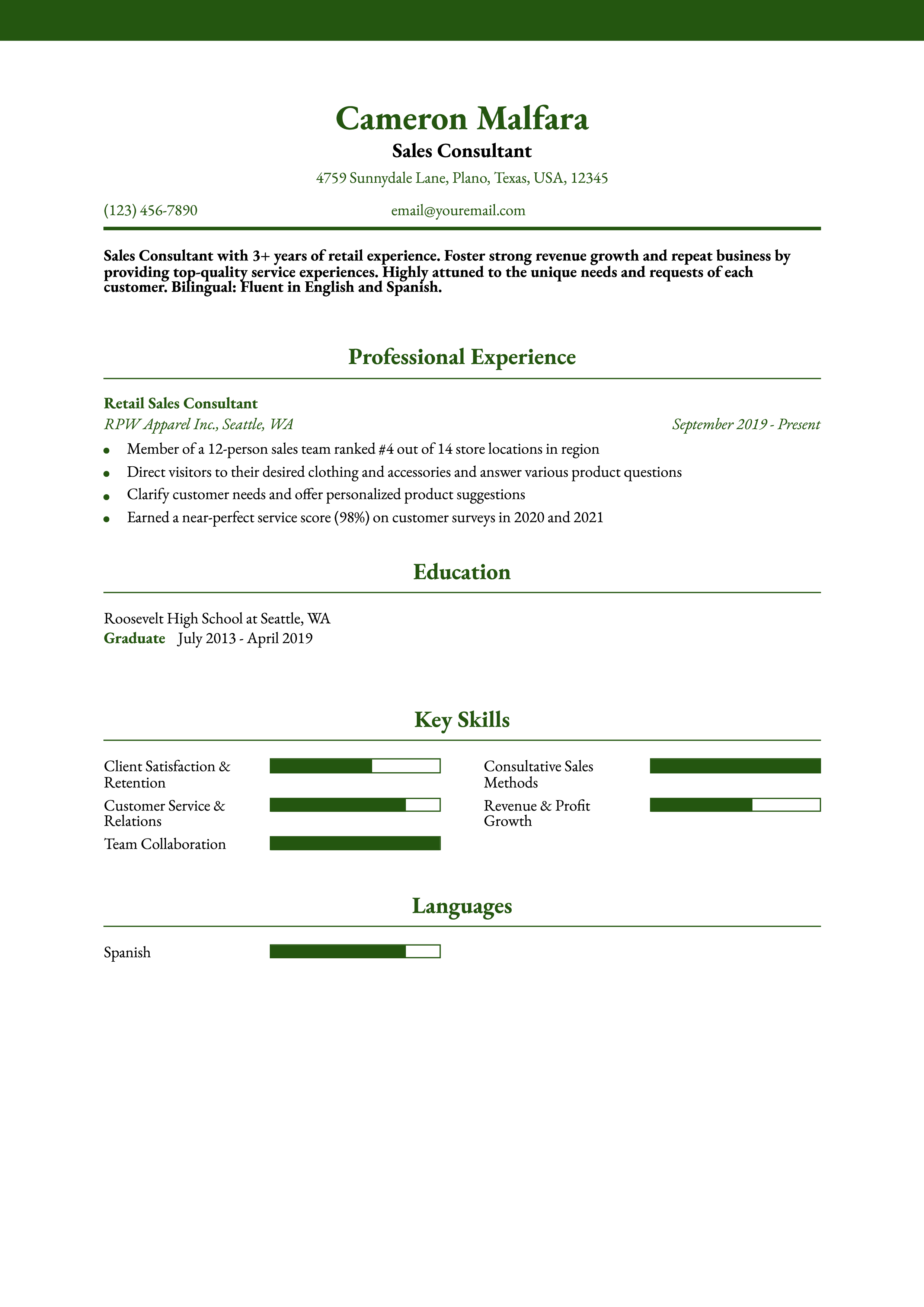 General Resume Examples and Templates for 2024 - ResumeBuilder.com