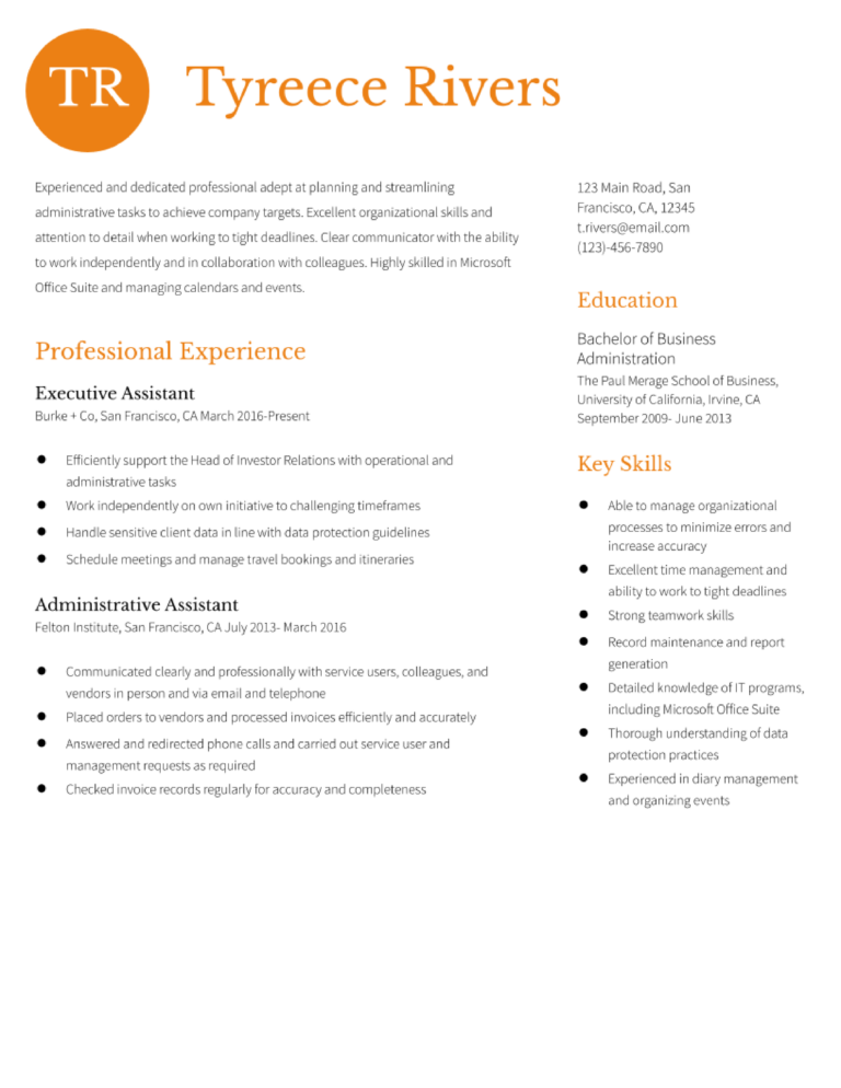 Free Resume Examples and Sample Resumes for All Jobs in 2024 ...