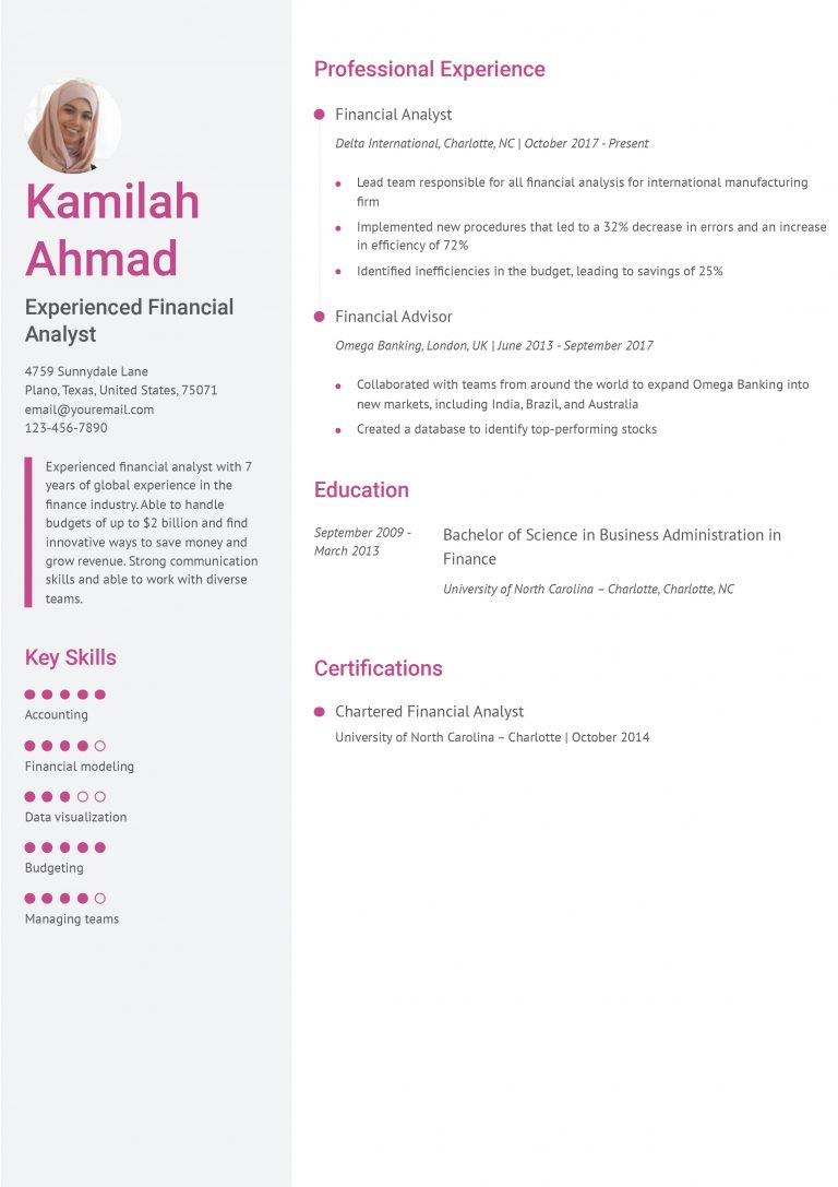 12 MBA Resume Examples and Templates for 2025 - ResumeBuilder.com