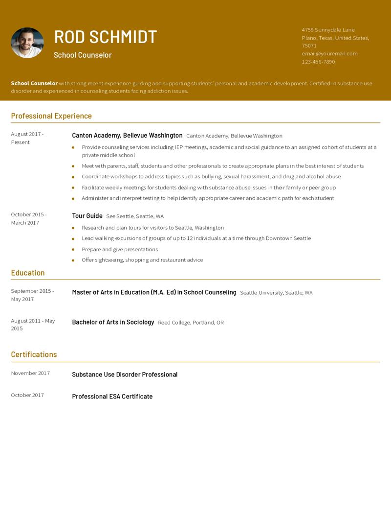 School Counselor Resume Examples and Templates for 2024 - ResumeBuilder.com