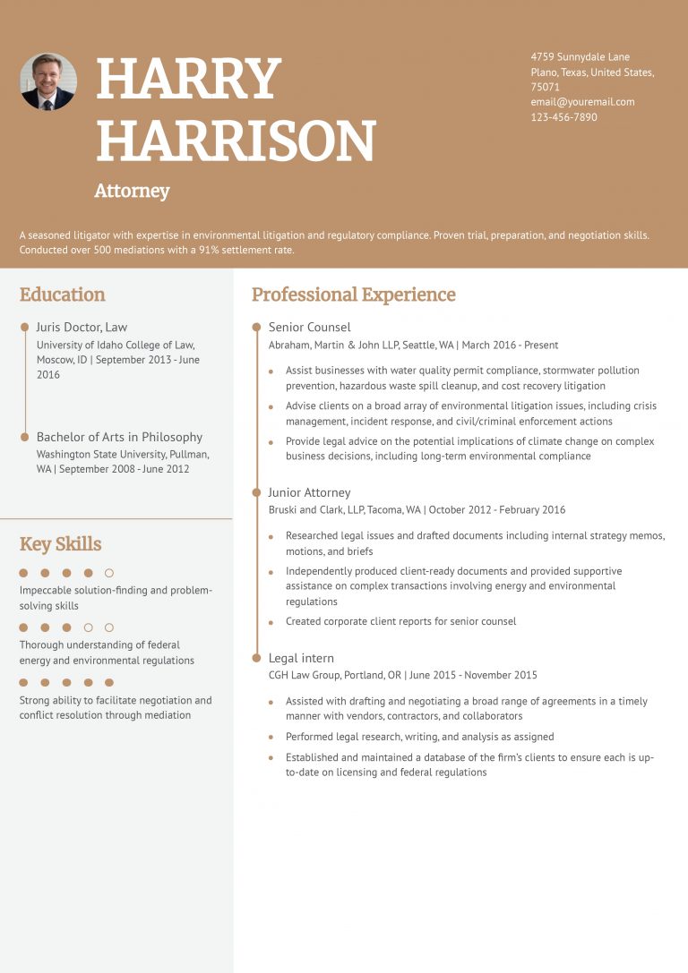 7 Attorney Resume Examples and Templates for 2024 - ResumeBuilder.com