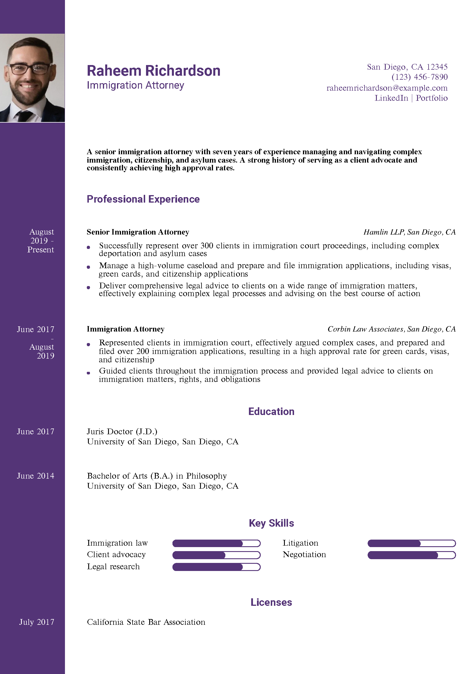 7 Attorney Resume Examples and Templates for 2024 - ResumeBuilder.com
