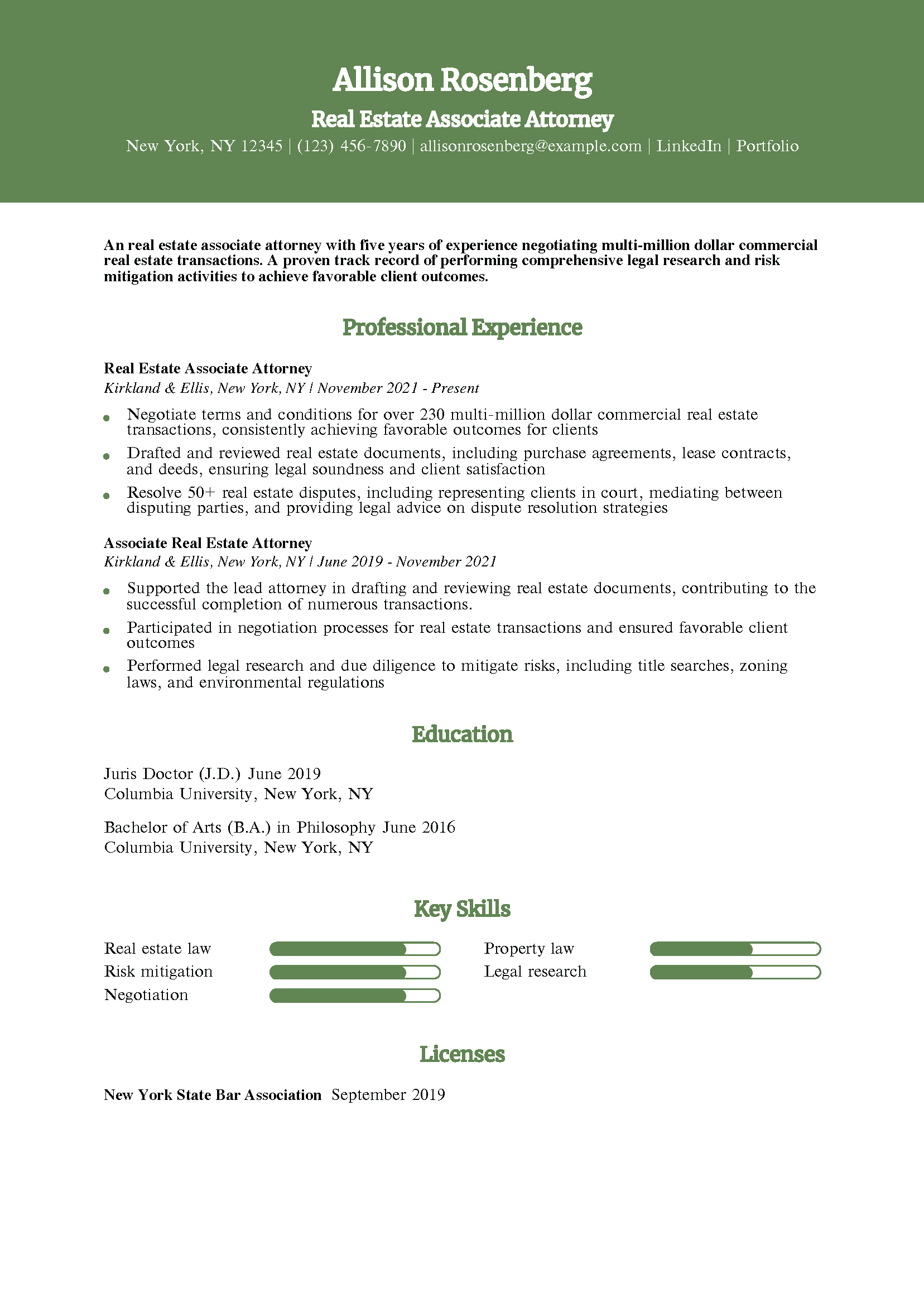 7 Attorney Resume Examples and Templates for 2024 - ResumeBuilder.com