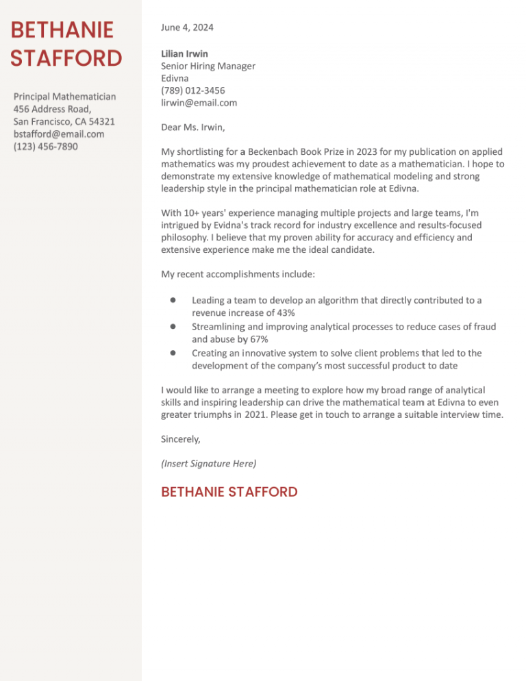 Data Scientist Cover Letter Examples and Templates for 2024 ...