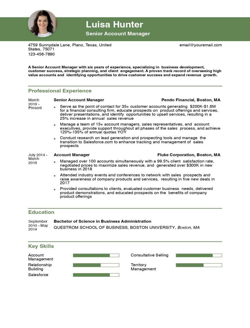 Senior Account Manager Resume Examples and Templates for 2024 ... Senior Account Manager Resume Examples and Templates for 2024 ...