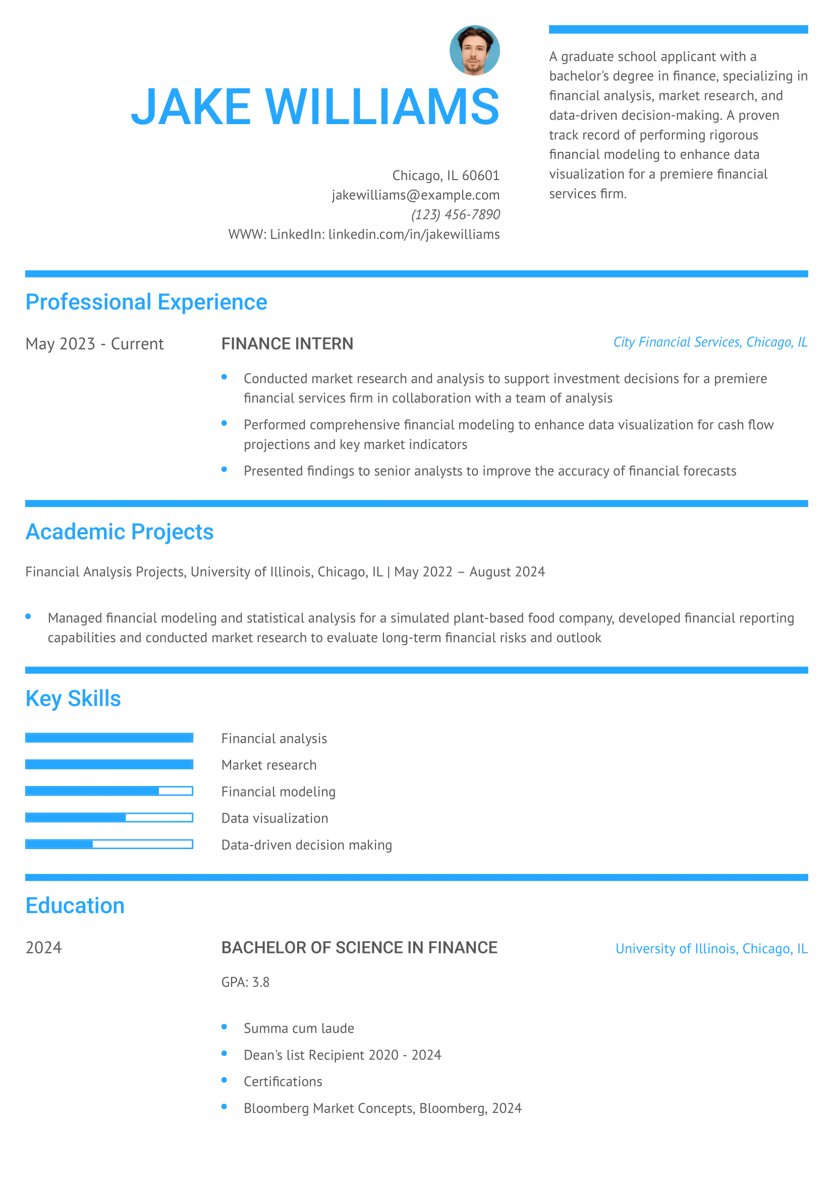 Graduate School Resume Examples and Templates for 2024 - ResumeBuilder.com