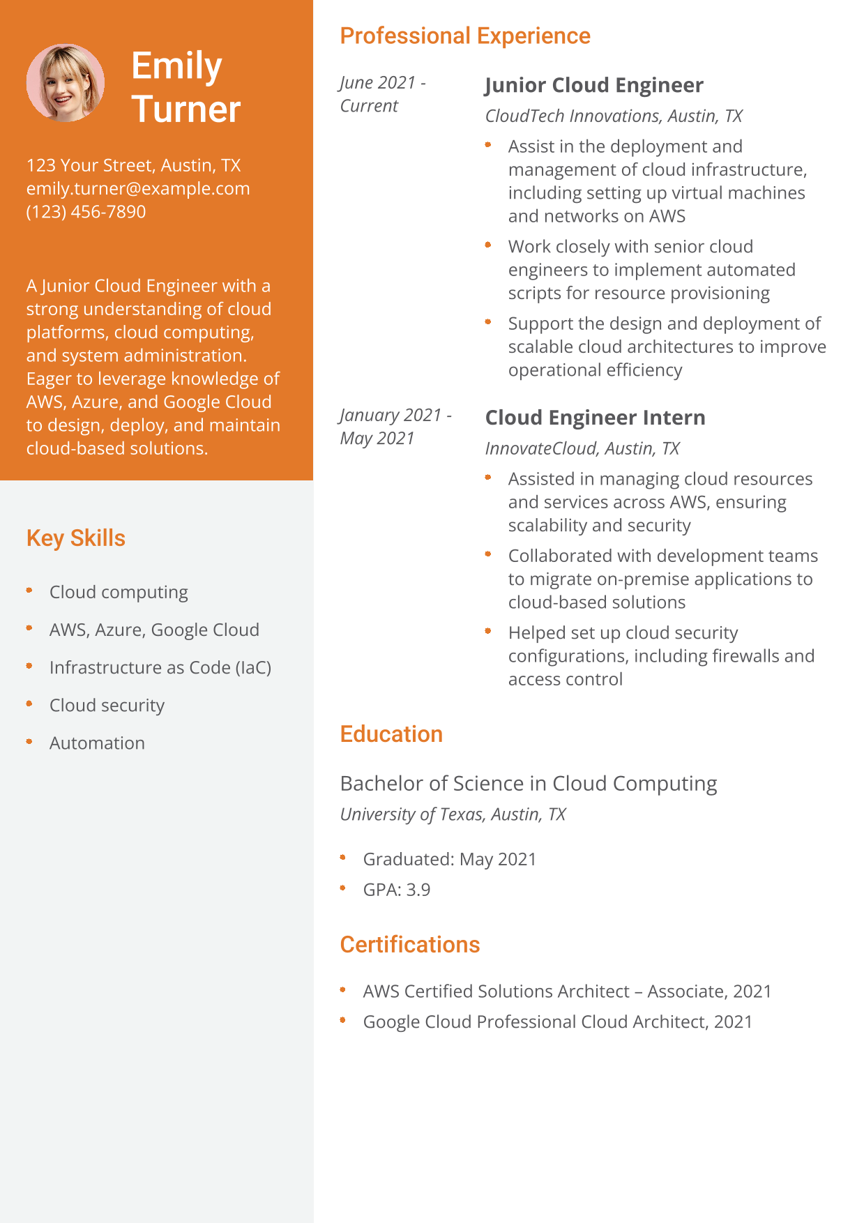 Entry-Level Information Technology Resume Examples and Templates for ...