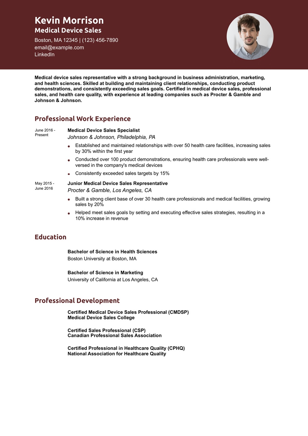 Sales Representative Resume Examples and Templates for 2025 ...