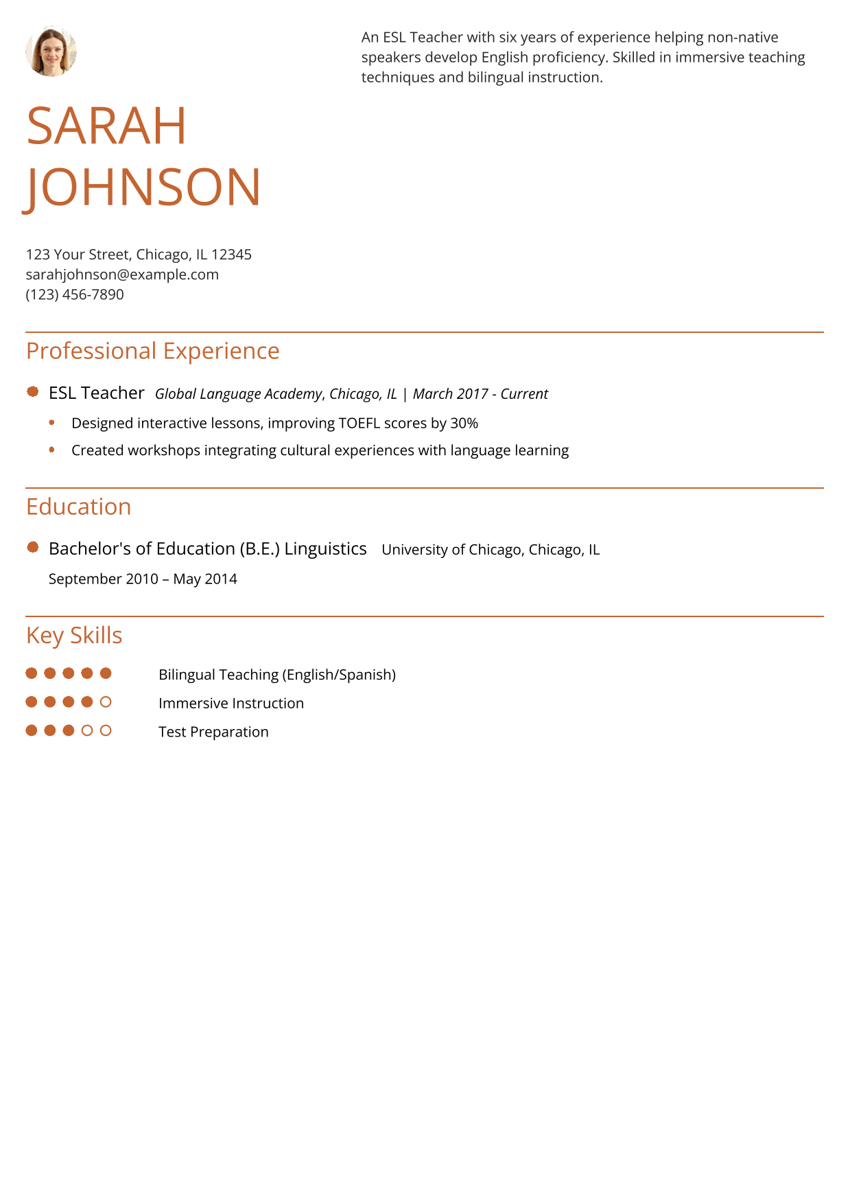 English Teacher Resume Examples and Templates for 2025 - ResumeBuilder.com
