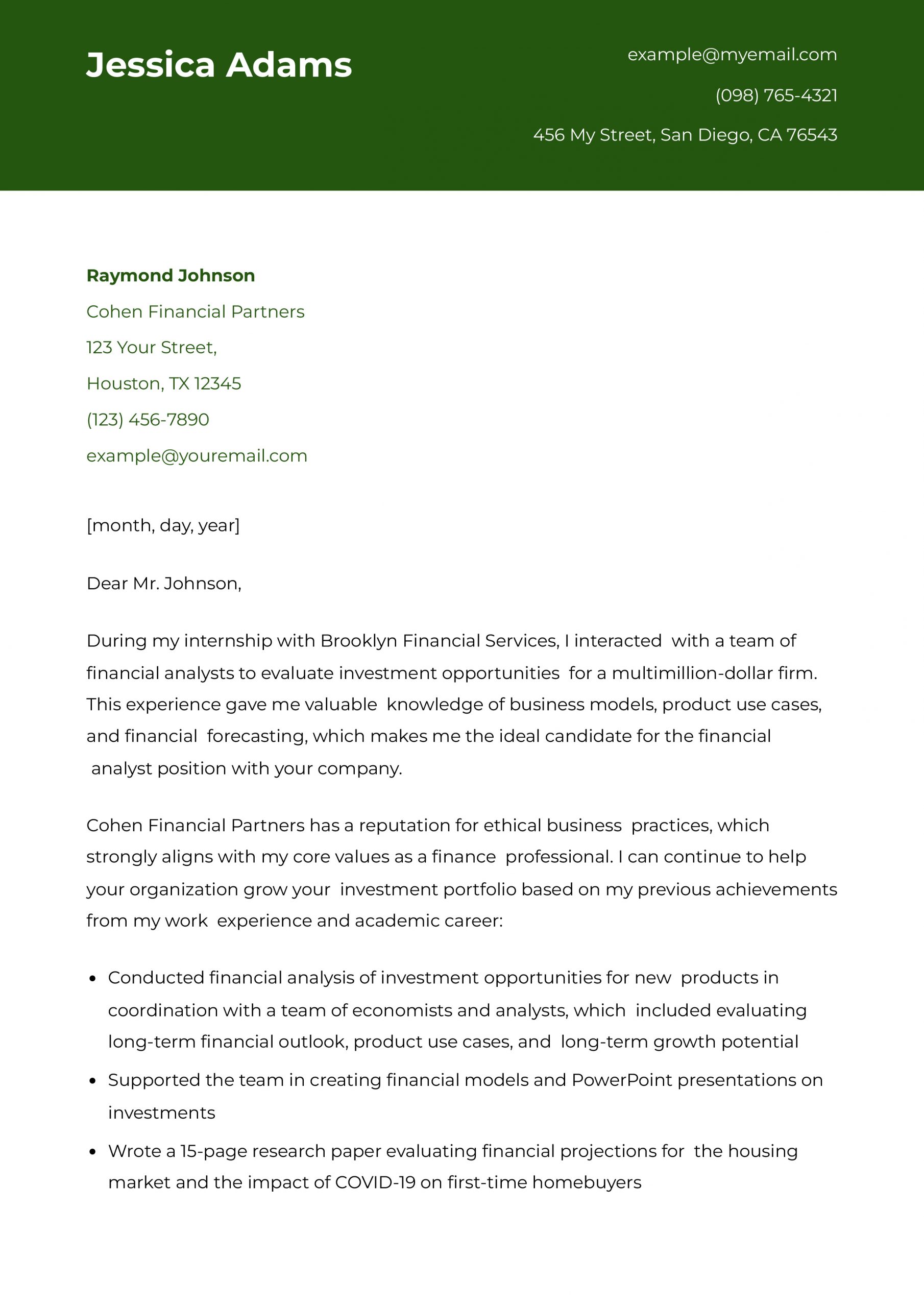 Motivation Letter The 11 Best Cover Letter Examples Of 2025