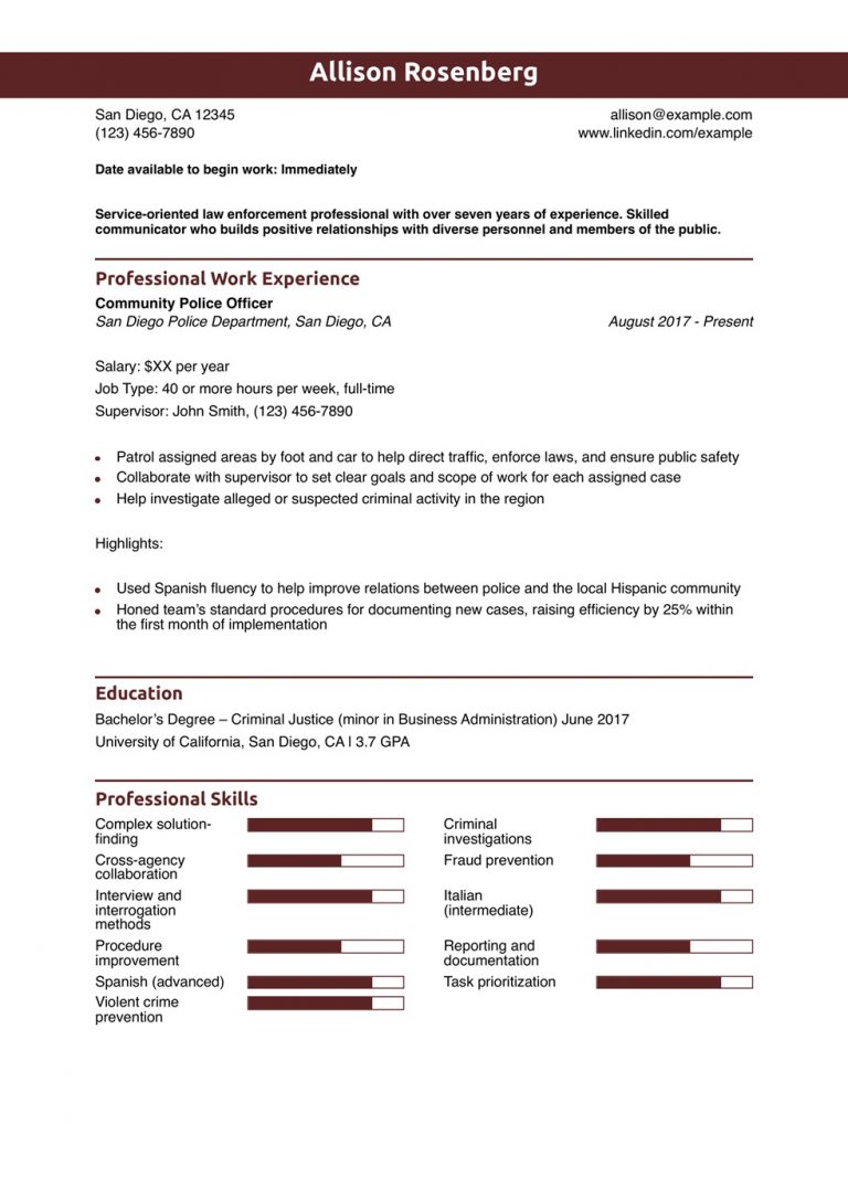 25 Best FBI Agent Resume Examples and Templates for 2025 ...