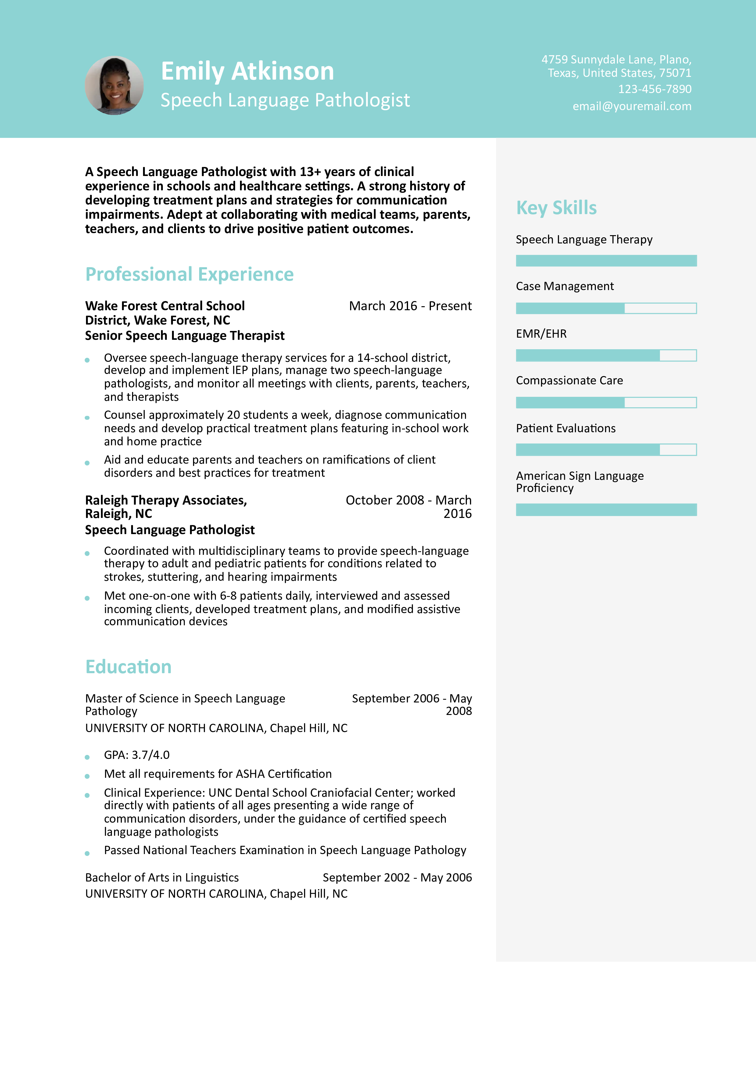 Speech-Language Pathologist Resume Examples and Templates for 2025 ...
