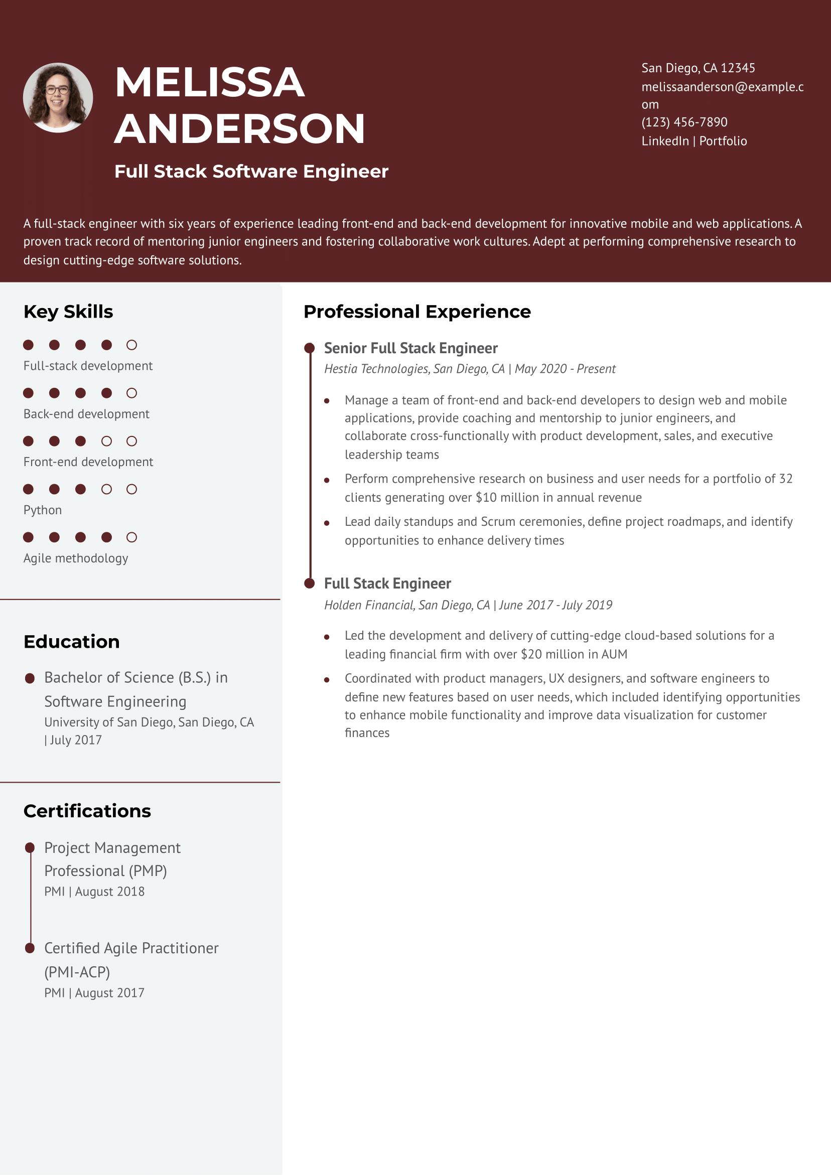 Software Engineer Resume Examples and Templates for 2024 ...