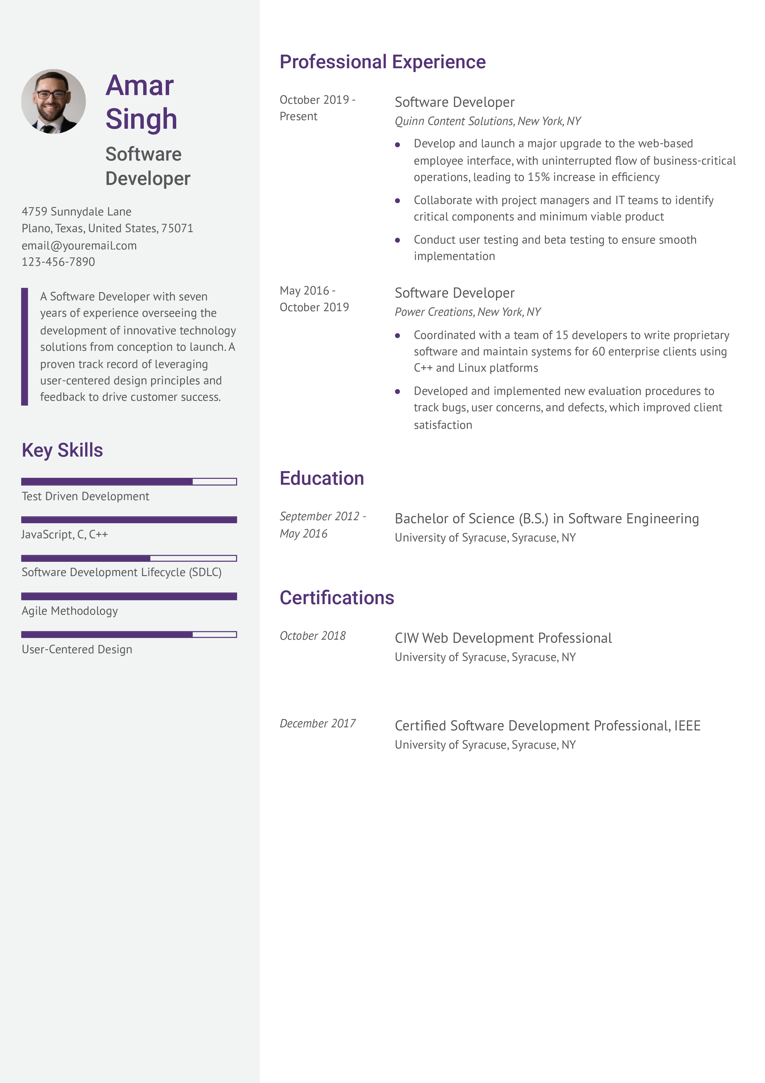It Resume Samples And Examples It Resume Samples And Examples