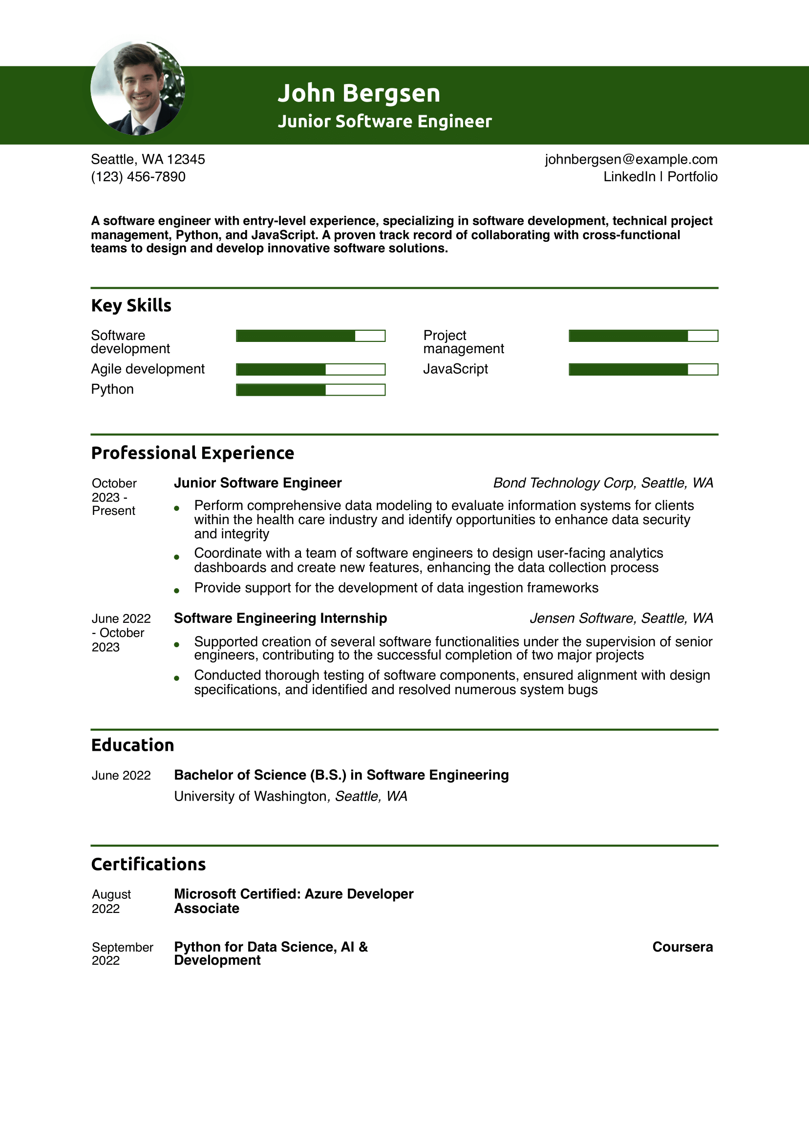 Software Engineer Resume Examples and Templates for 2024 ...