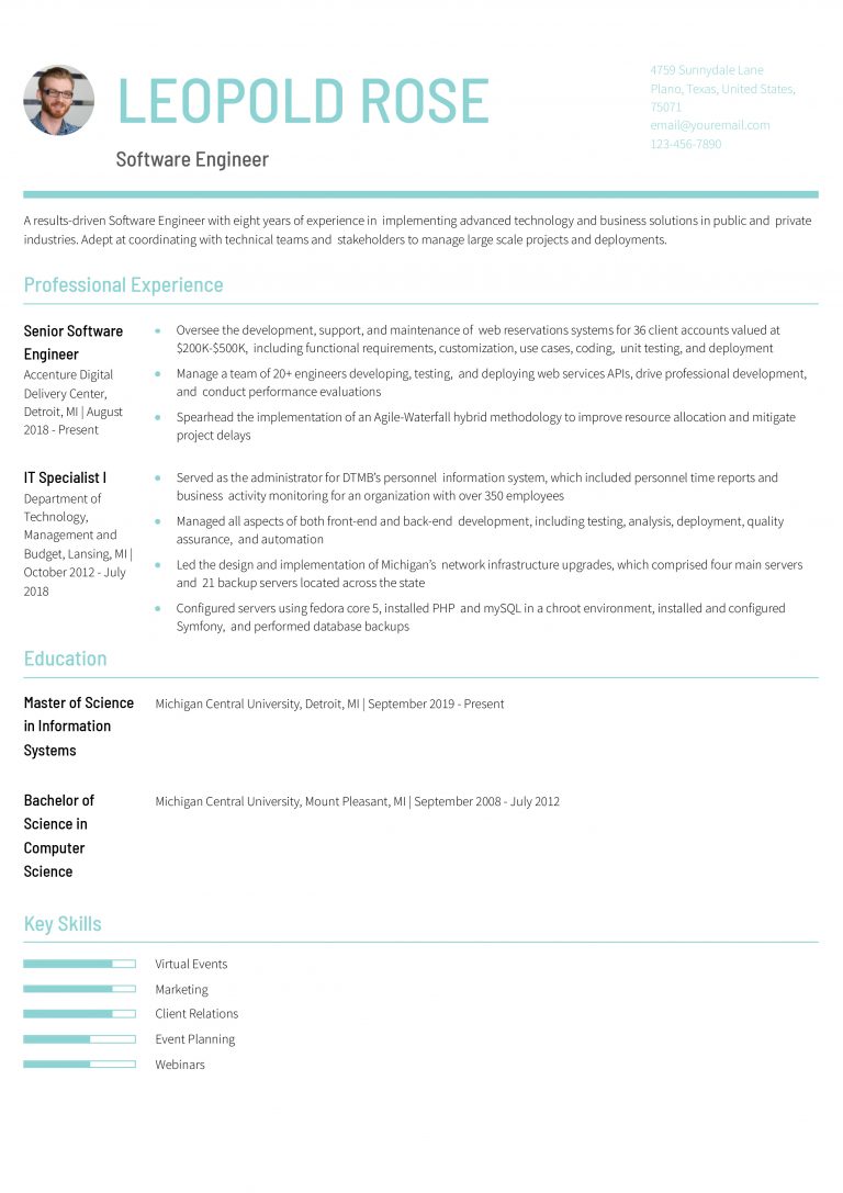 Senior Software Engineer Resume Examples and Templates for 2025 ...