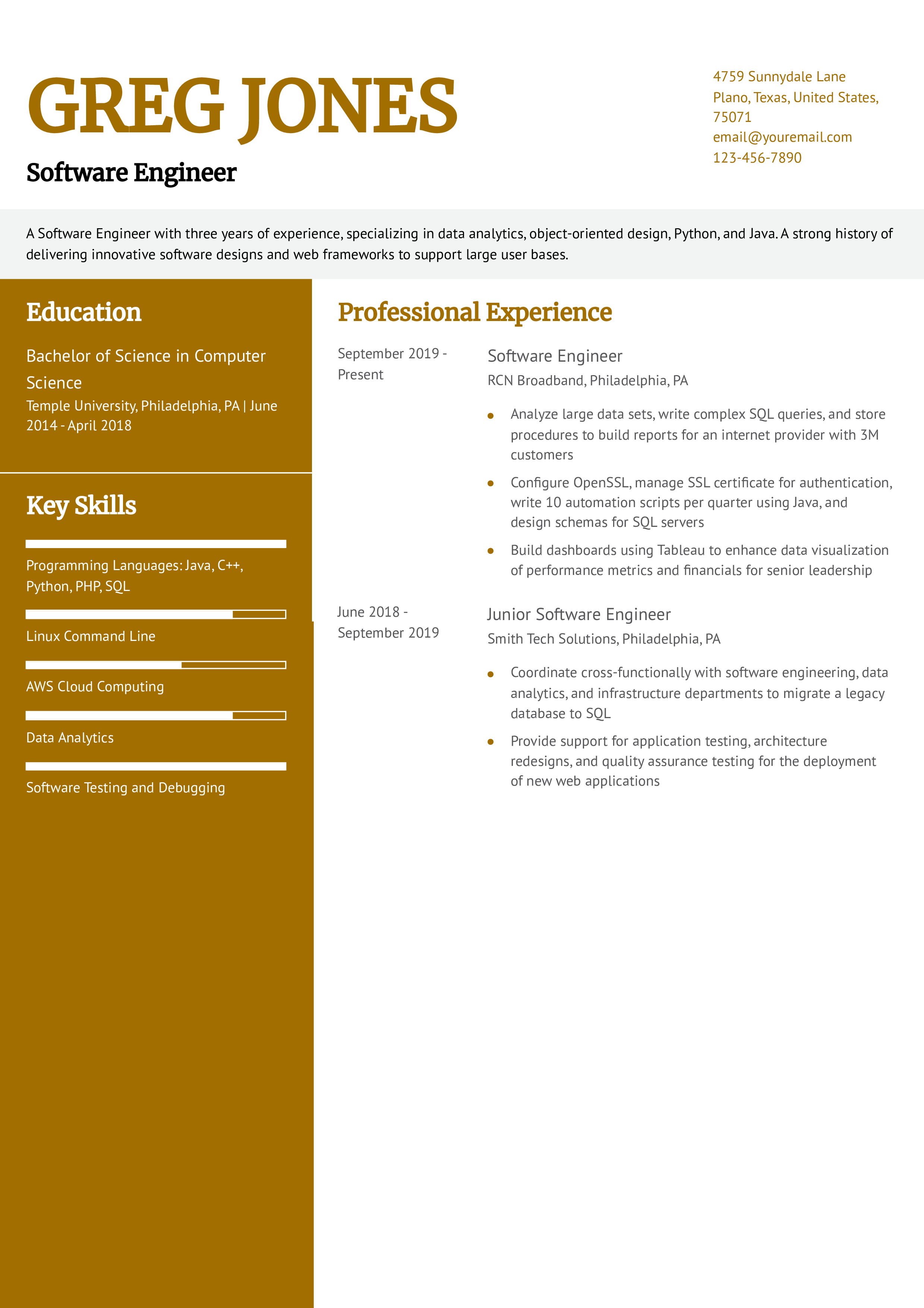 Software Engineer Resume Examples and Templates for 2024 ...