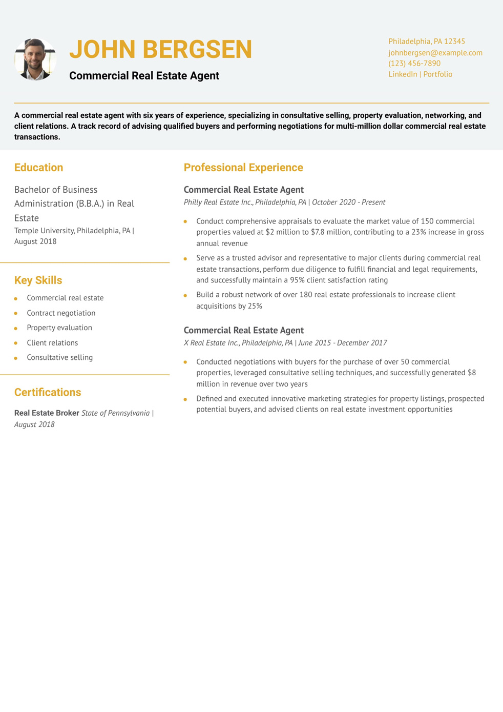 9 Real Estate Agent Resume Examples and Templates for 2025 ...