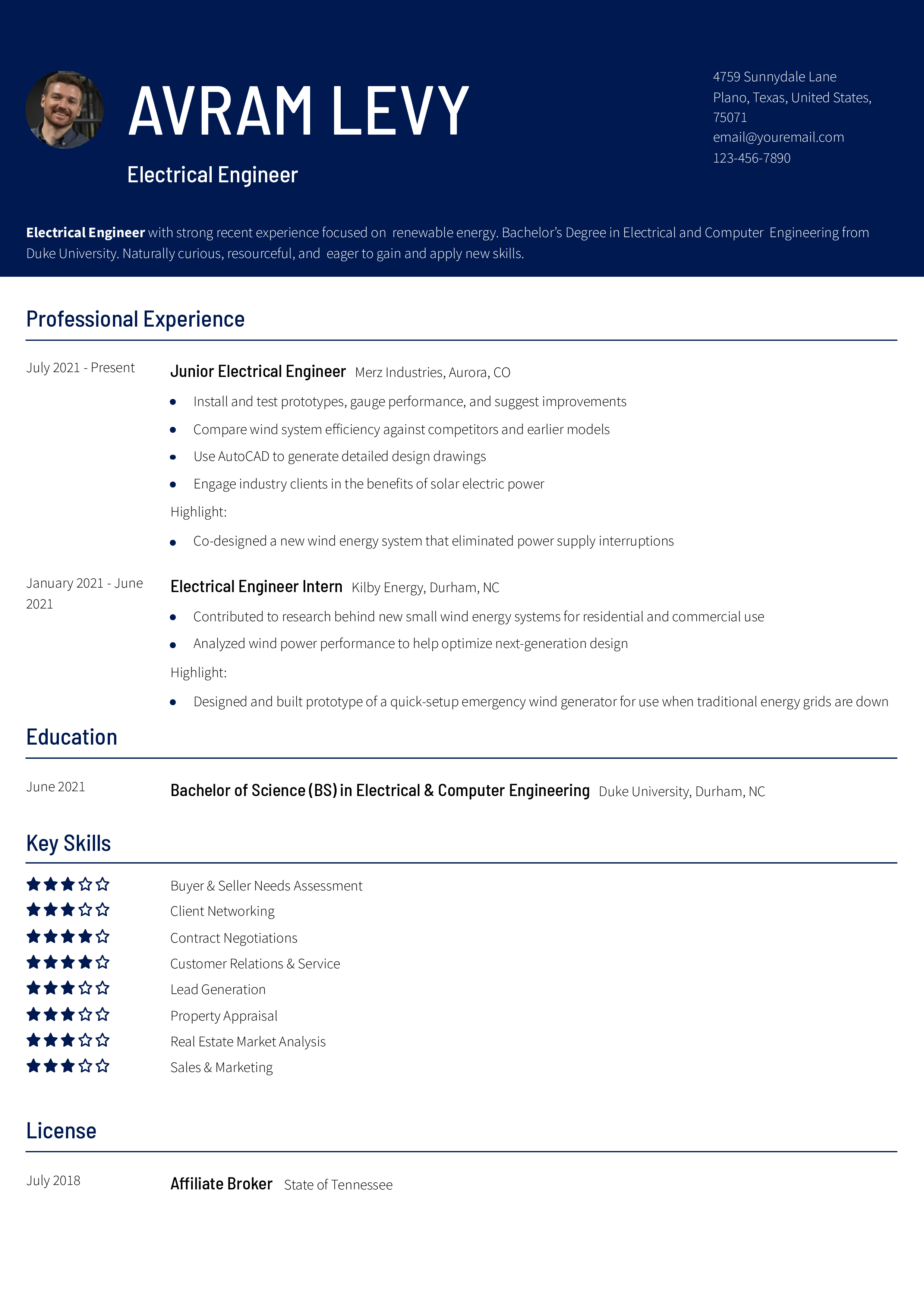 Electrical Engineer Resume Examples and Templates for 2024 ...